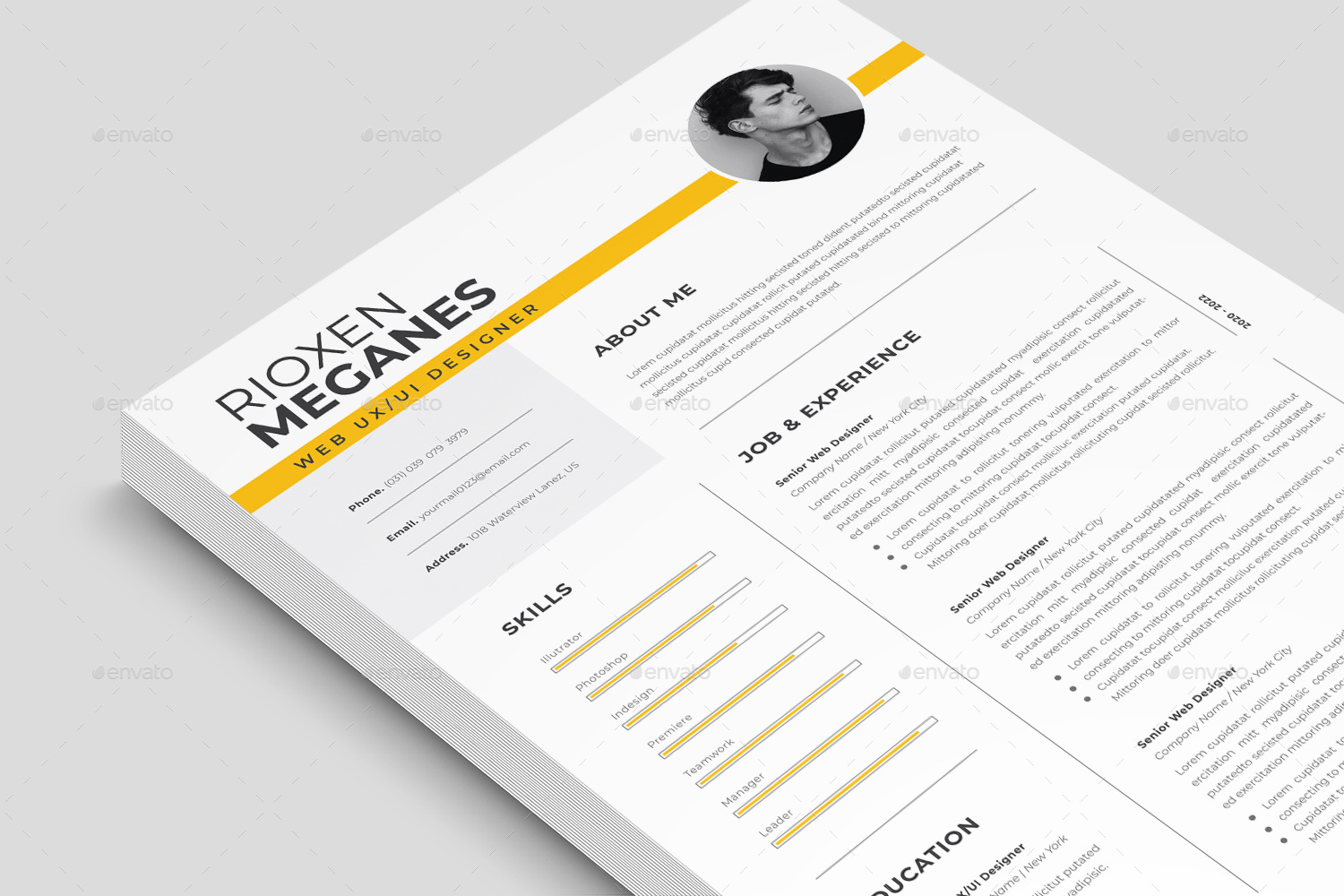 CV Resume, Print Templates | GraphicRiver