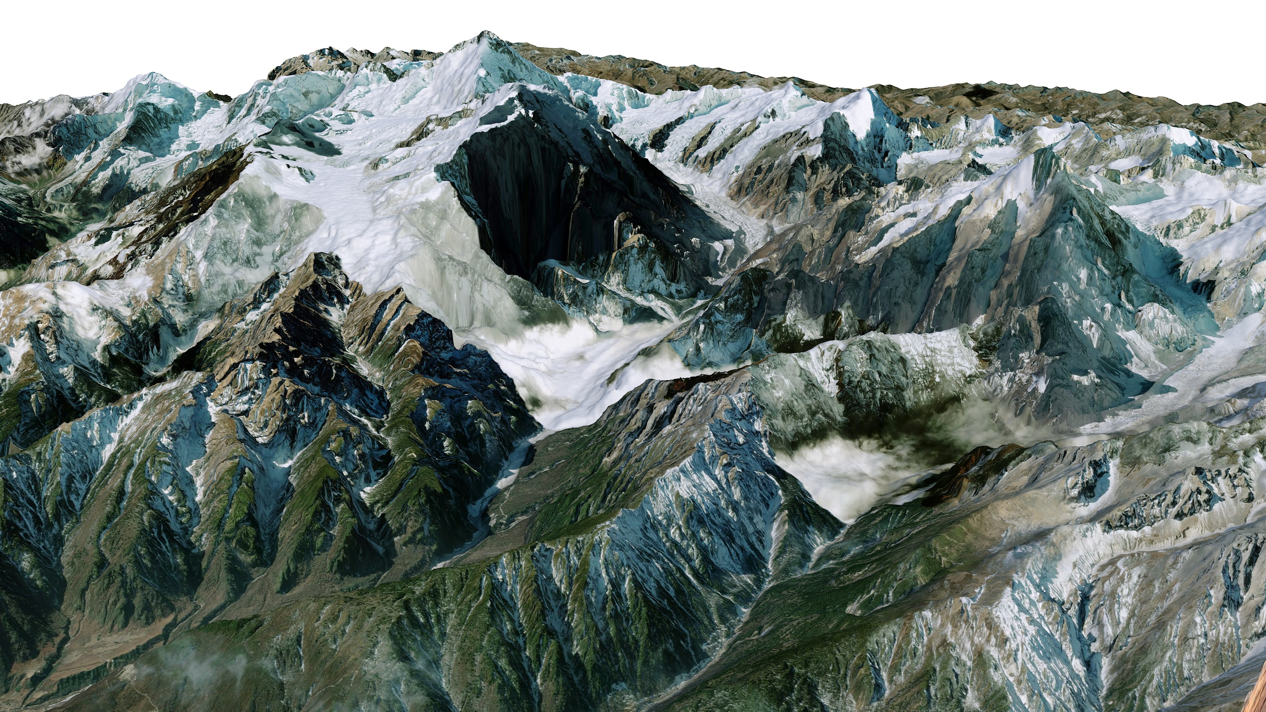 Gonggar Mountain Tibet China Terrain 3d model by TurboCG | 3DOcean
