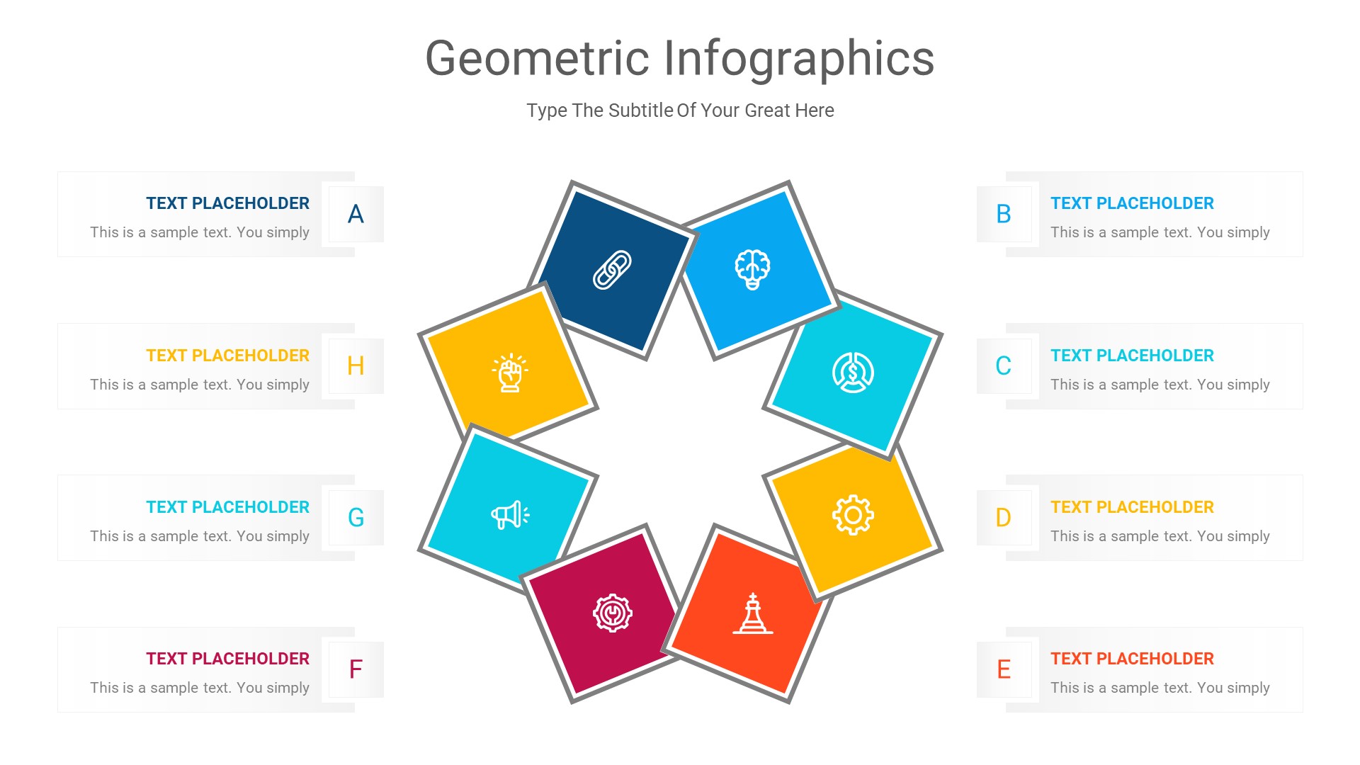 Geometric Infographics Keynote Template diagrams, Presentation Templates