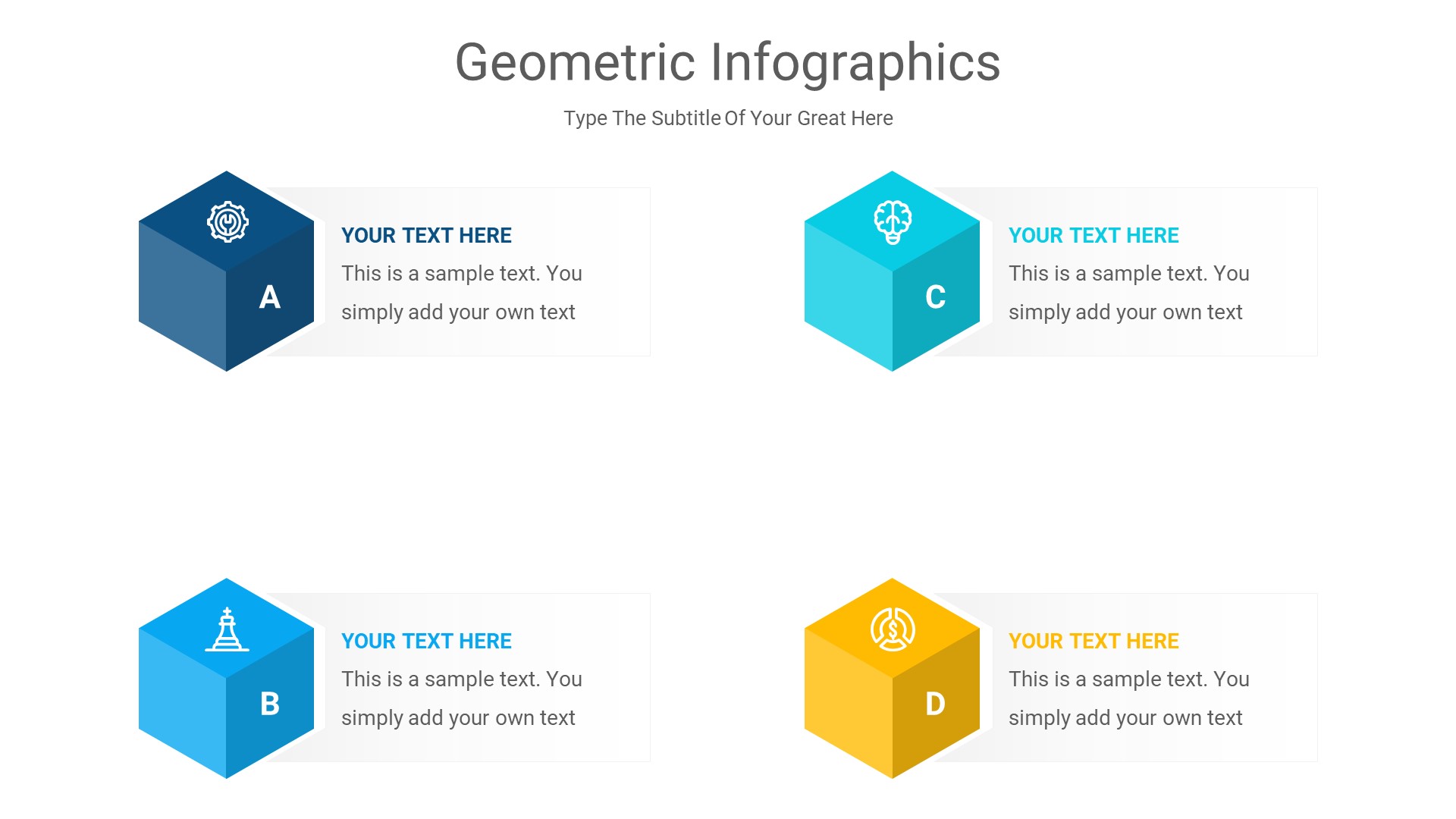 Geometric Infographics Keynote Template diagrams, Presentation Templates