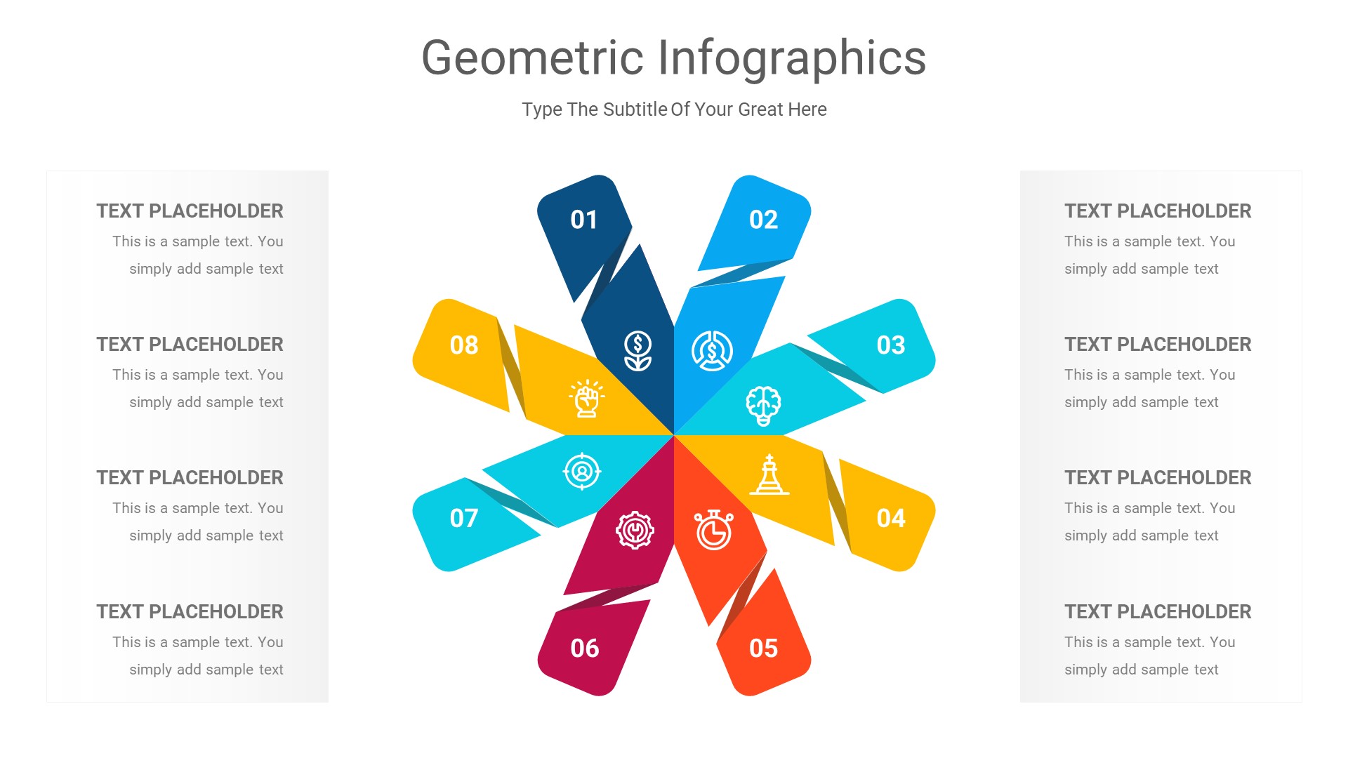Geometric Infographics Keynote Template diagrams, Presentation Templates