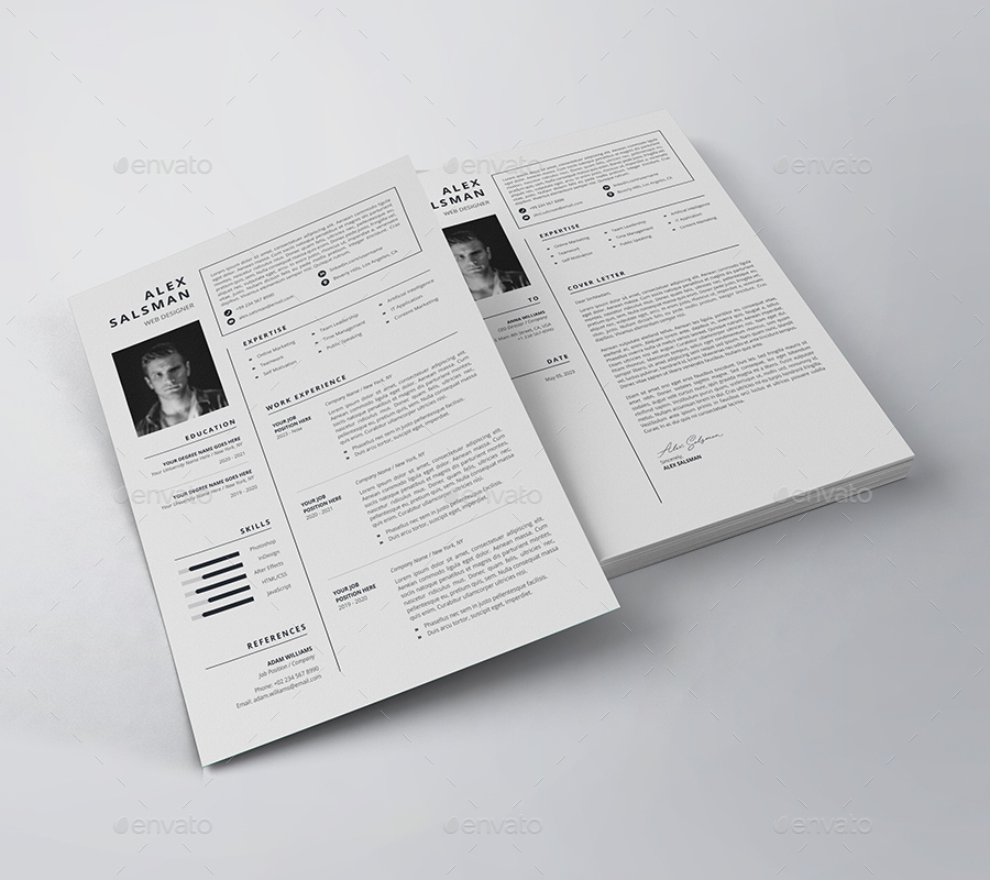 Clean Resume/CV, Print Templates | GraphicRiver
