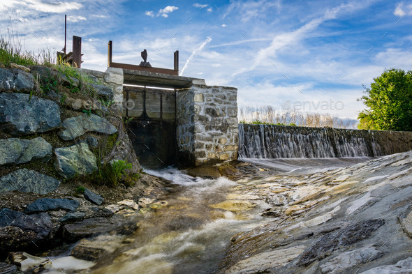 Water power used for a regenerative energy source in Germany Stock ...