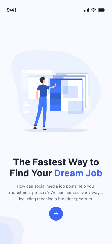 Jobfly - Job Board Figma UI Template for Job Portal Mobile App by themeix