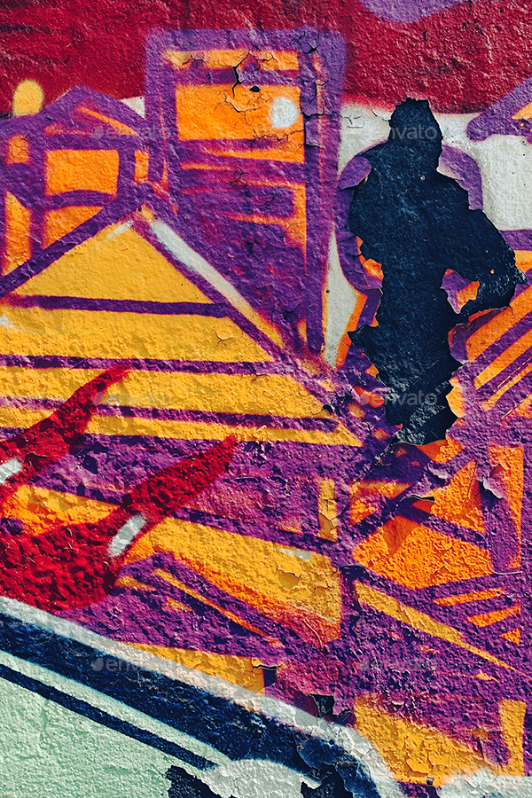Urban Grunge Graffiti Art Wall, Graphics | GraphicRiver