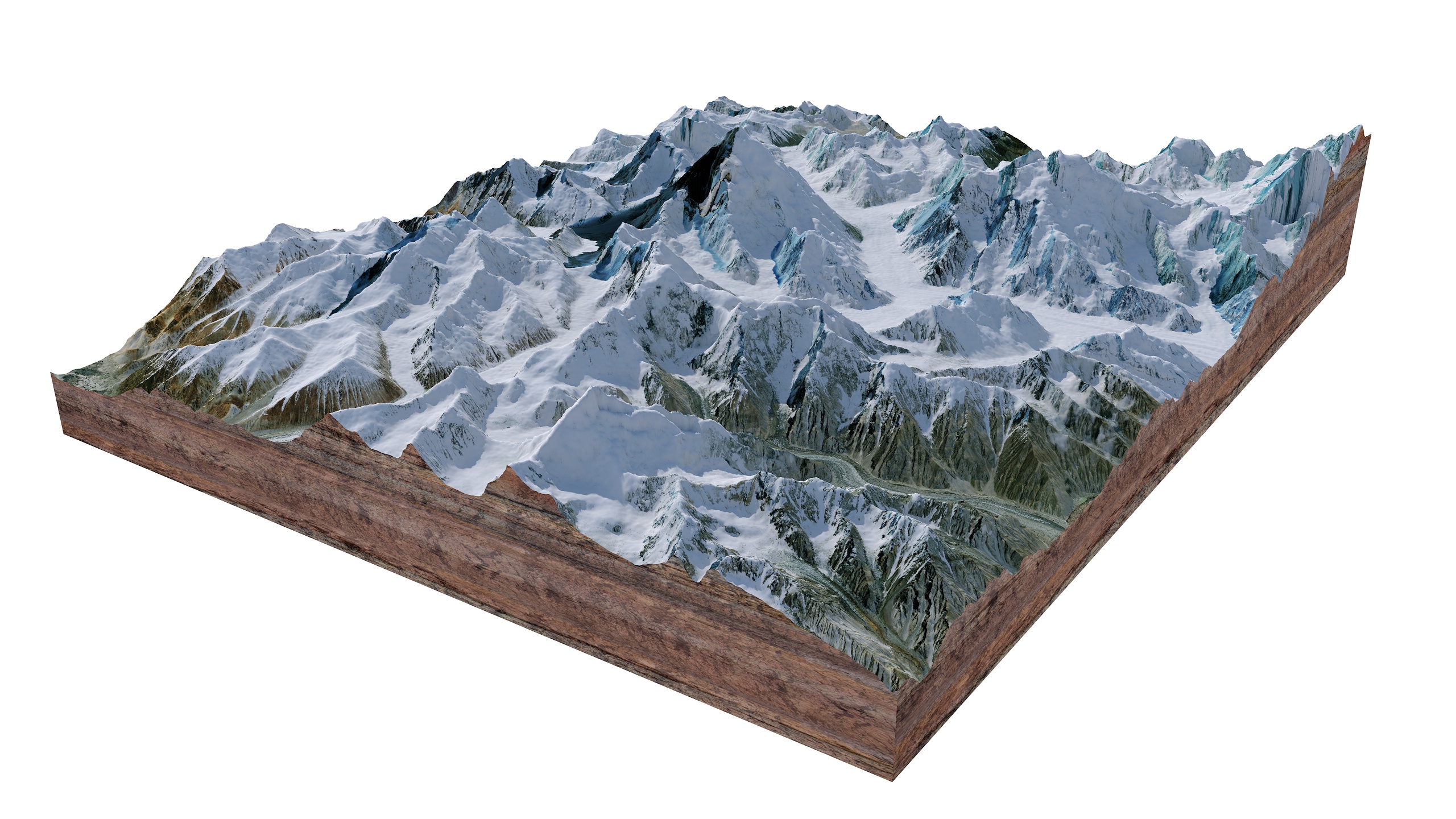 K2 Mountain Pakistan Terrain 3d model by TurboCG | 3DOcean