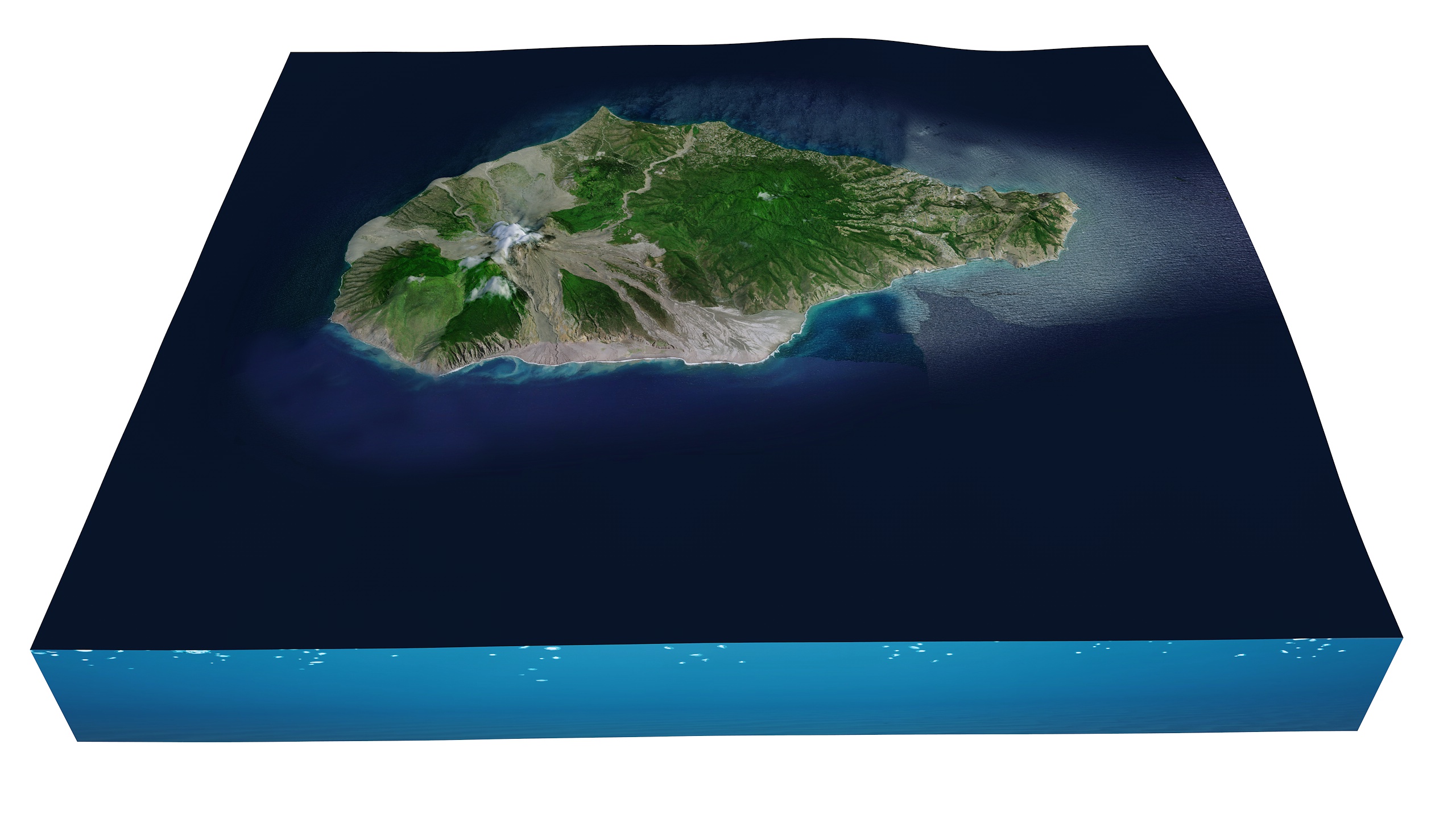Montserrat Island Terrain 3d model by TurboCG | 3DOcean