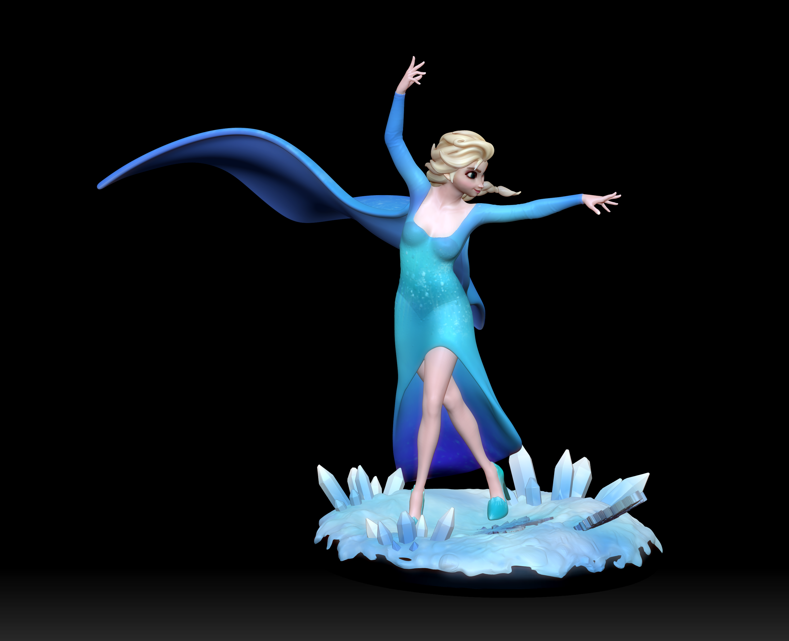 Elsa - Frozen Fan art 3D print model by playdesign | 3DOcean