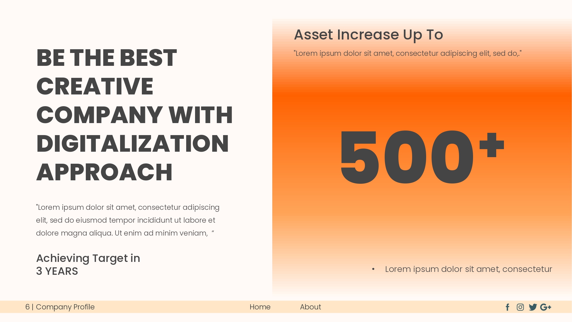 BRIGHT - Digital Business Company Profile Google Slide Templates ...