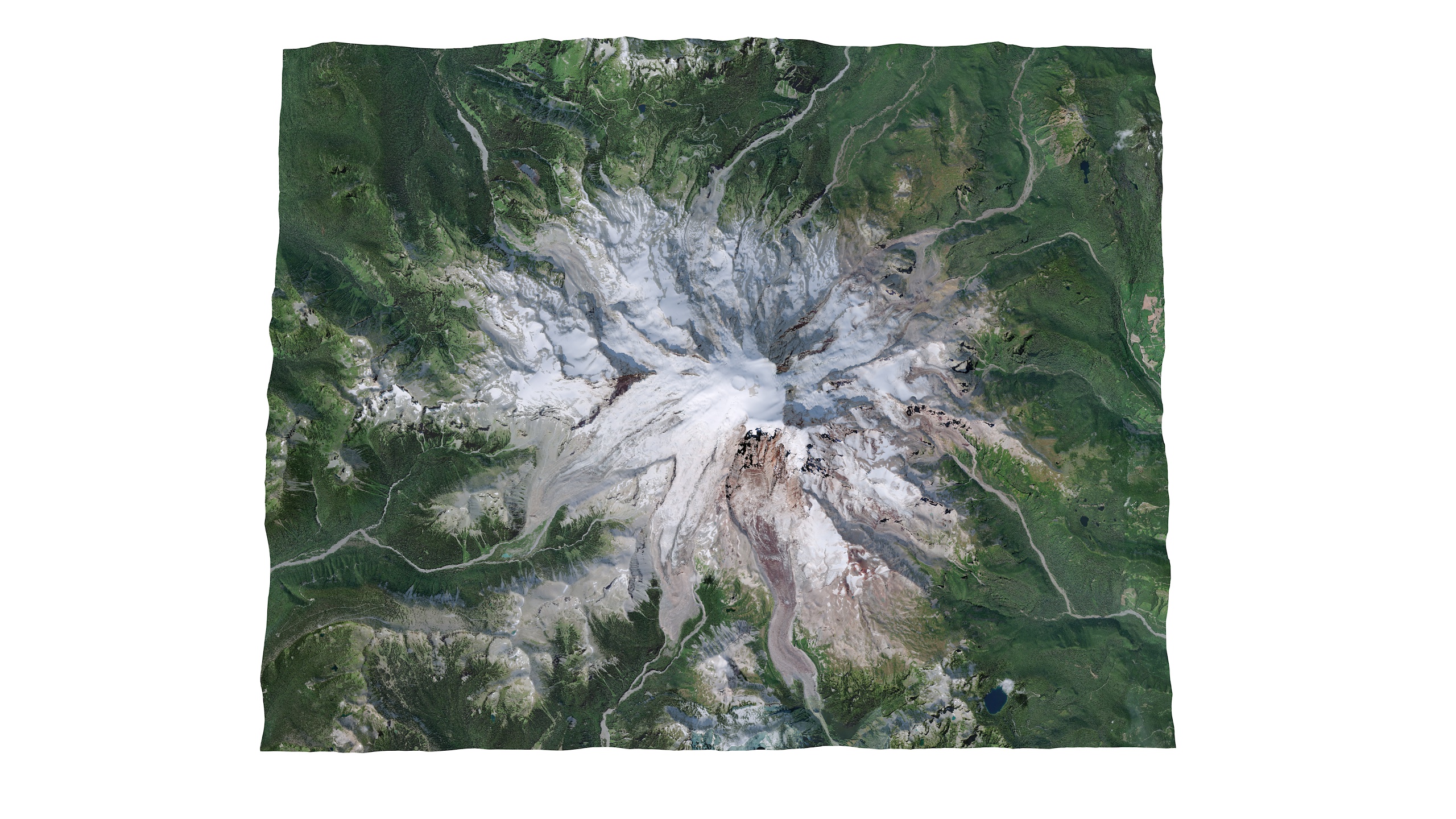 Mount Rainier Washington USA Terrain 3d model by TurboCG | 3DOcean