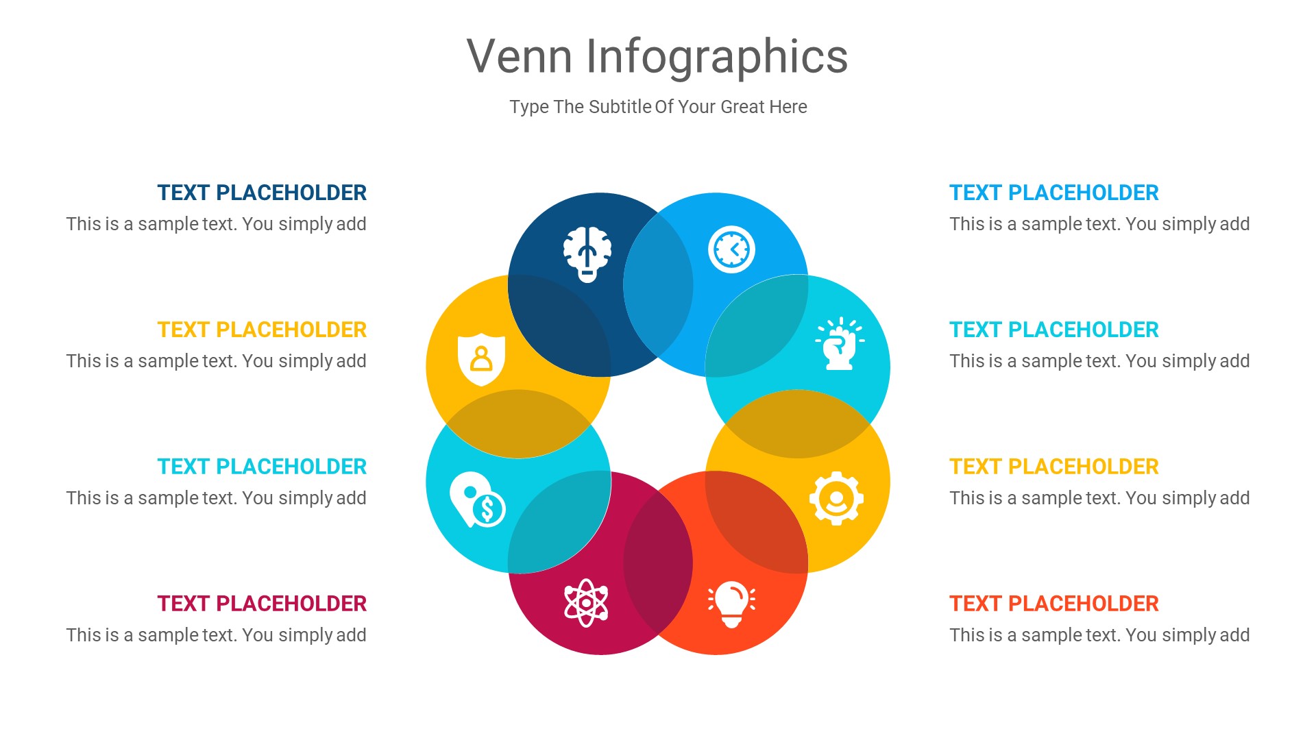 Venn Infographics Keynote Template Diagrams, Presentation Templates