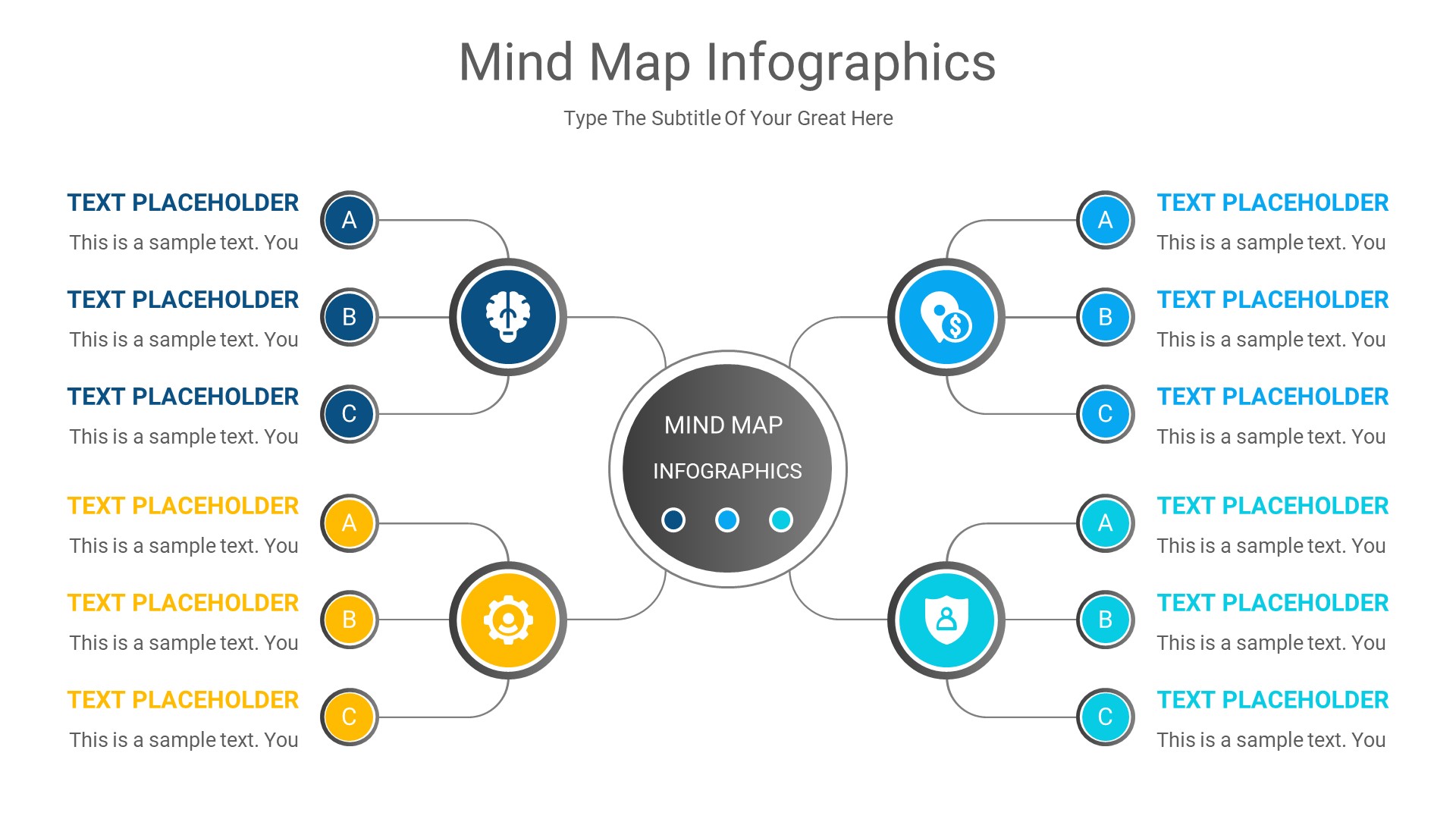 Mind Map Diagrams Keynote Template diagrams, Presentation Templates