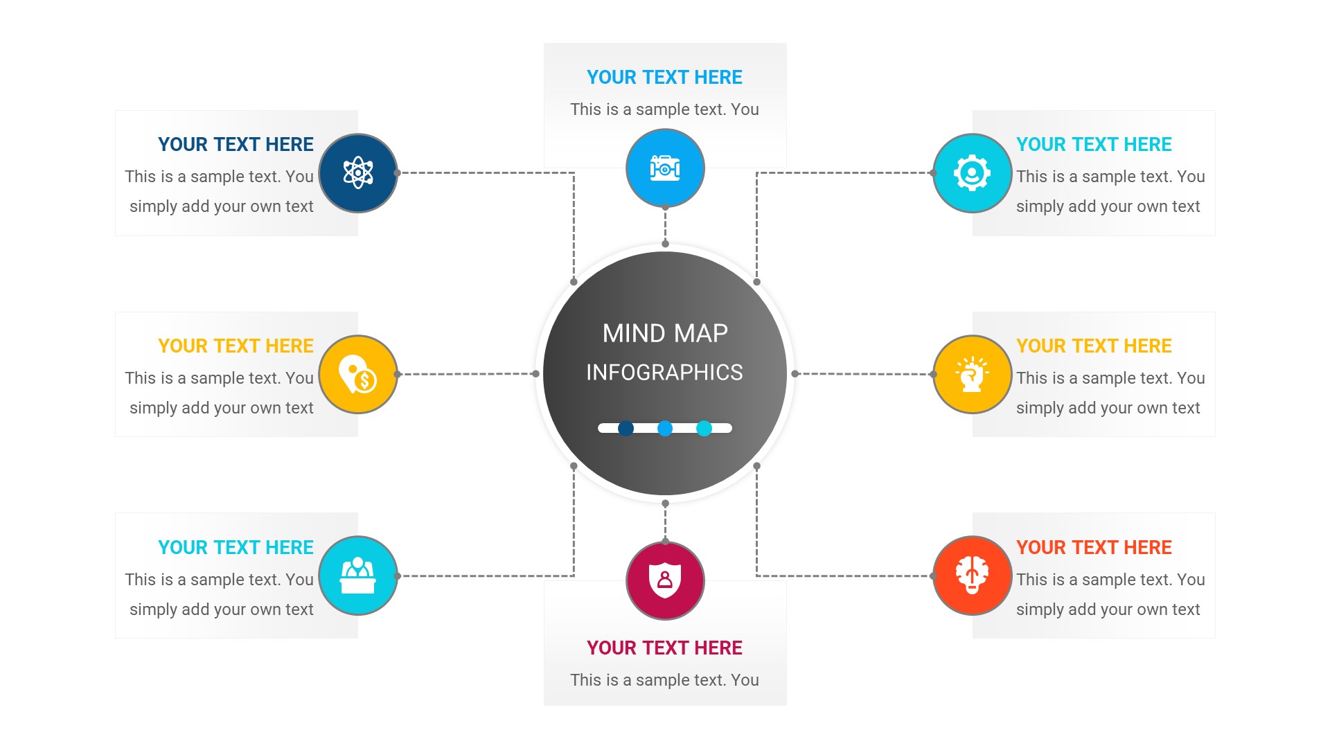 Mind Map Diagrams Keynote Template diagrams, Presentation Templates