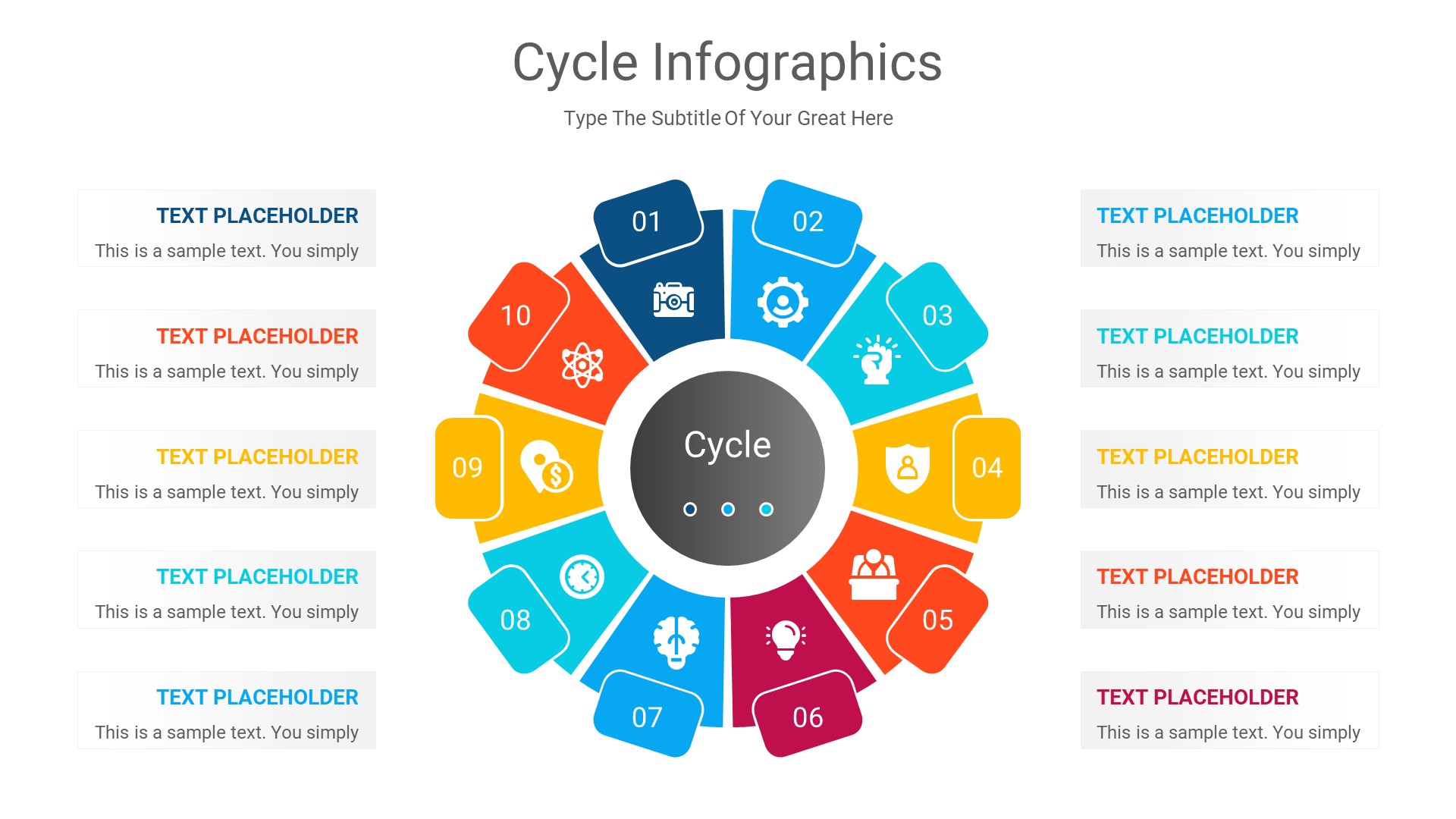 Cycle Infographics Keynote Presentation, Presentation Templates ...