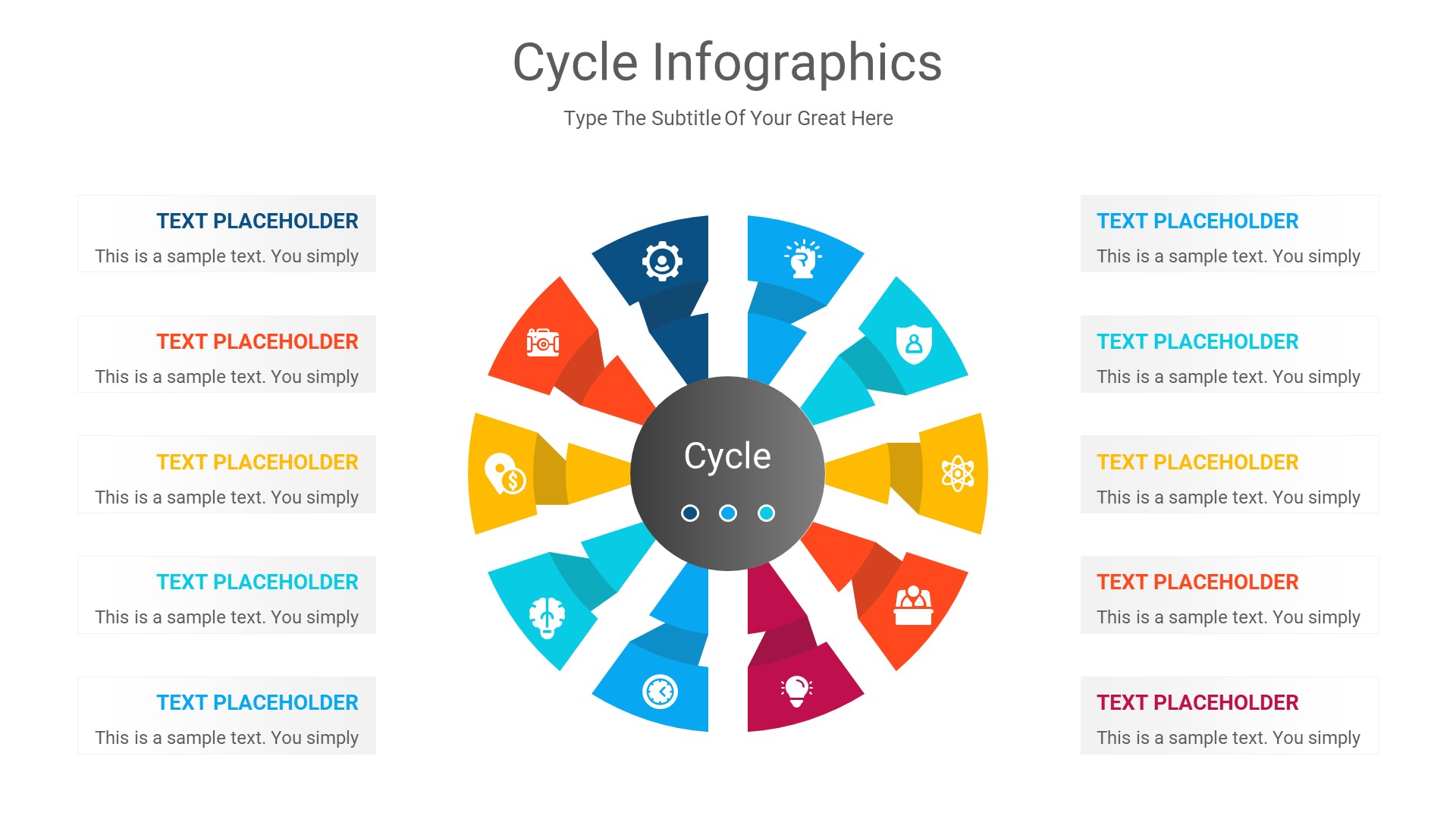 Cycle Infographics Keynote Presentation, Presentation Templates ...