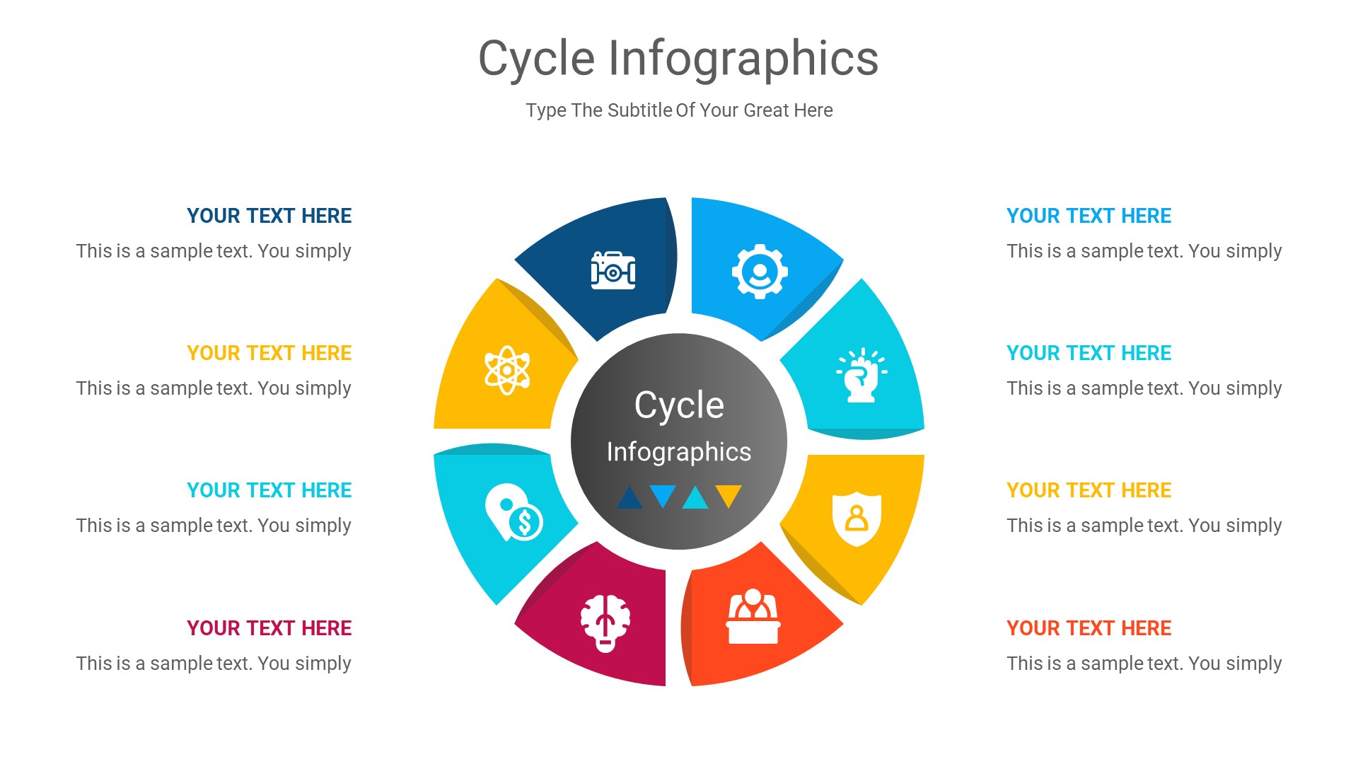 Cycle Infographics Keynote Presentation, Presentation Templates ...