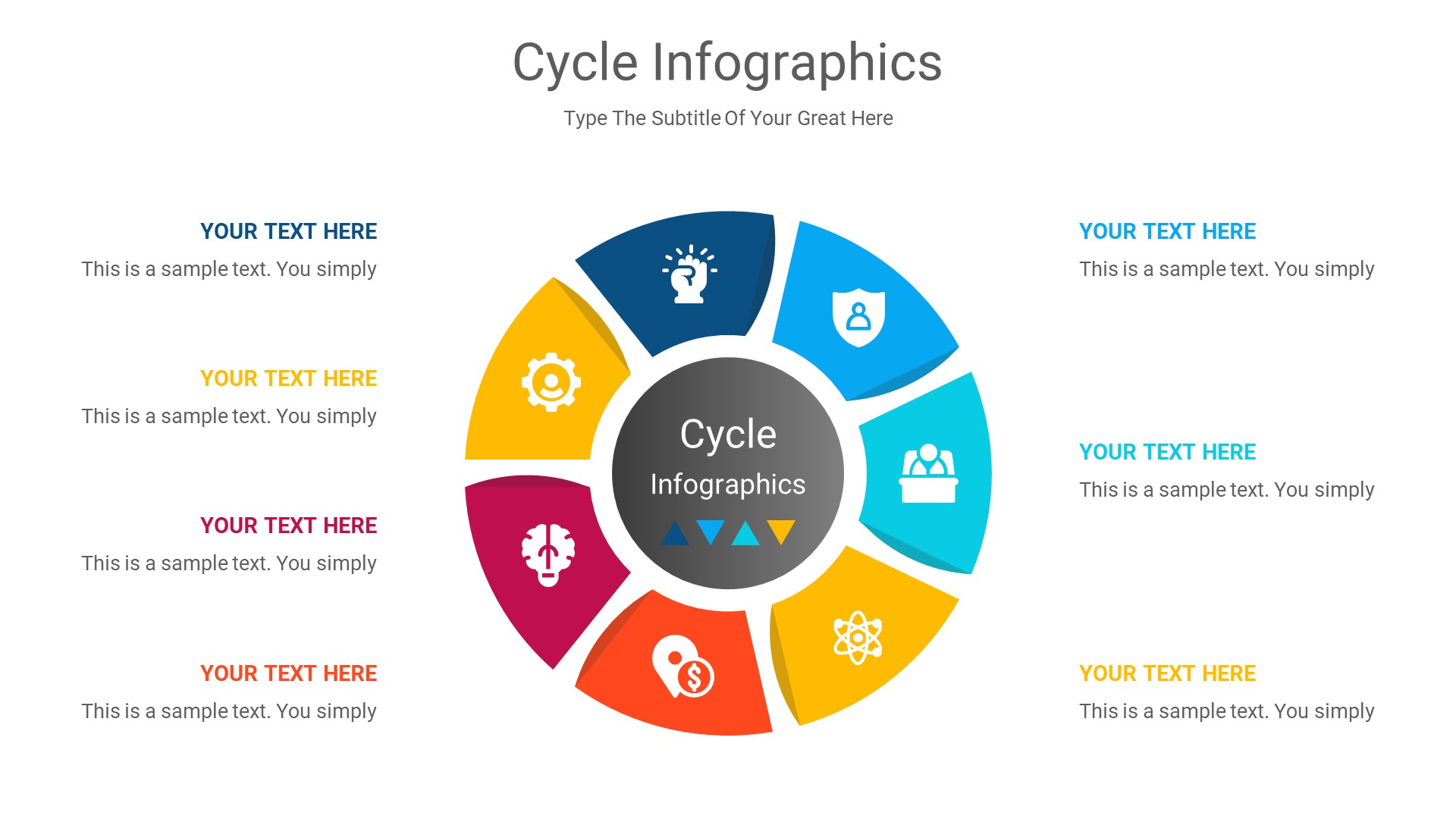Cycle Infographics Keynote Presentation, Presentation Templates ...