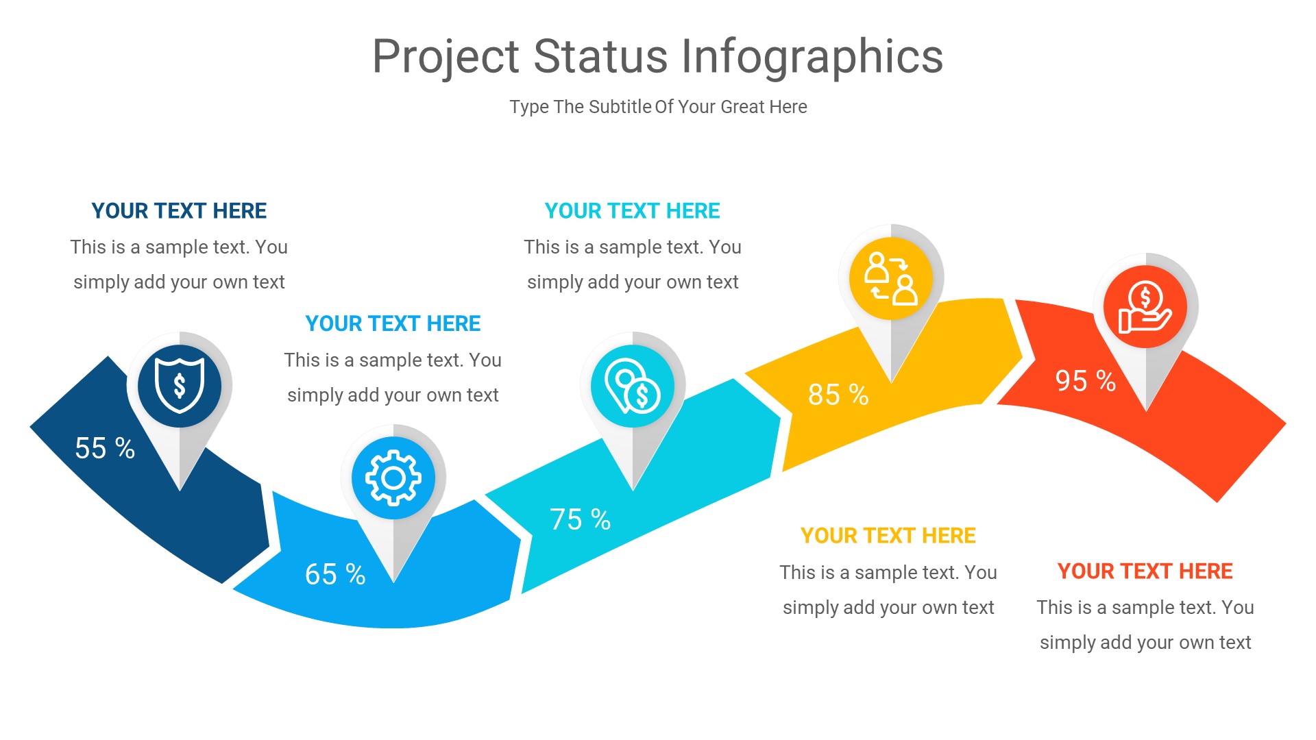 Project Status infographics Keynote Template Presentation, Presentation ...