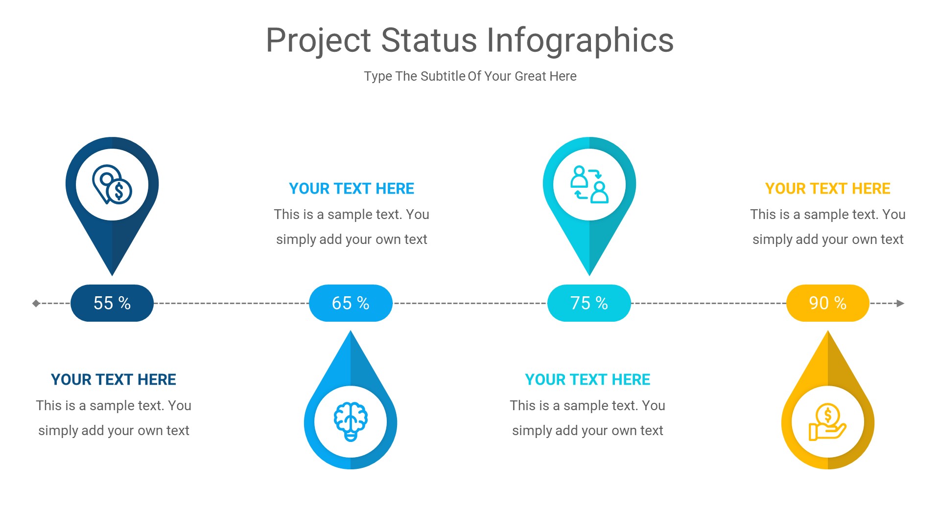 Project Status infographics Keynote Template Presentation, Presentation ...