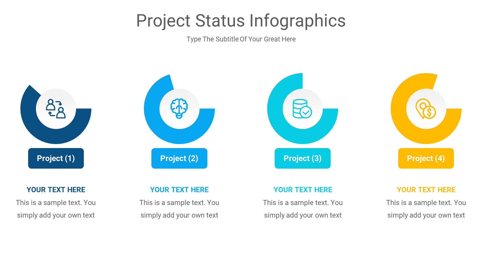 Project Status infographics Keynote Template Presentation, Presentation ...