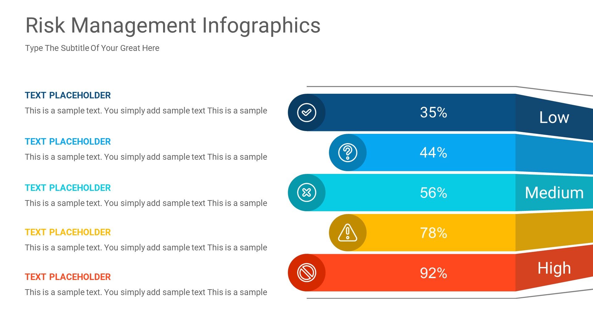 Risk Management Keynote Infographics Slides, Presentation Templates