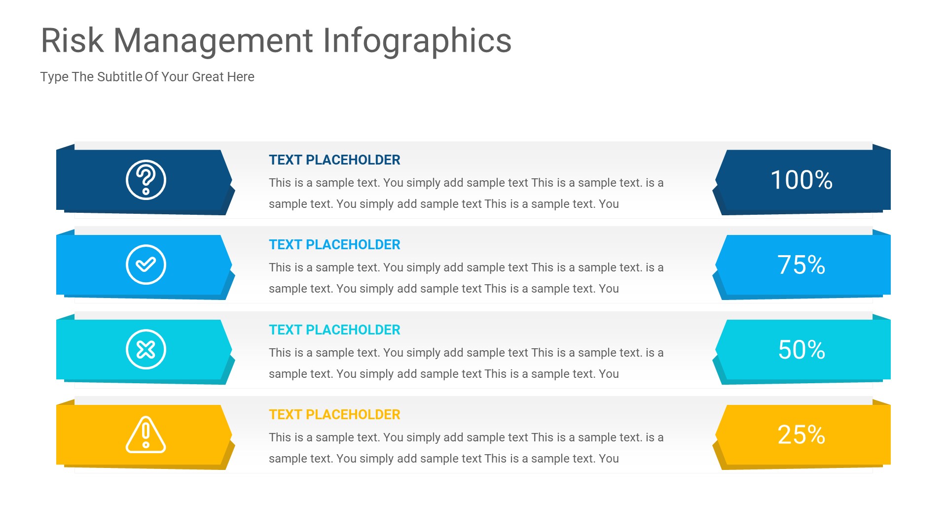 Risk Management Keynote Infographics Slides, Presentation Templates