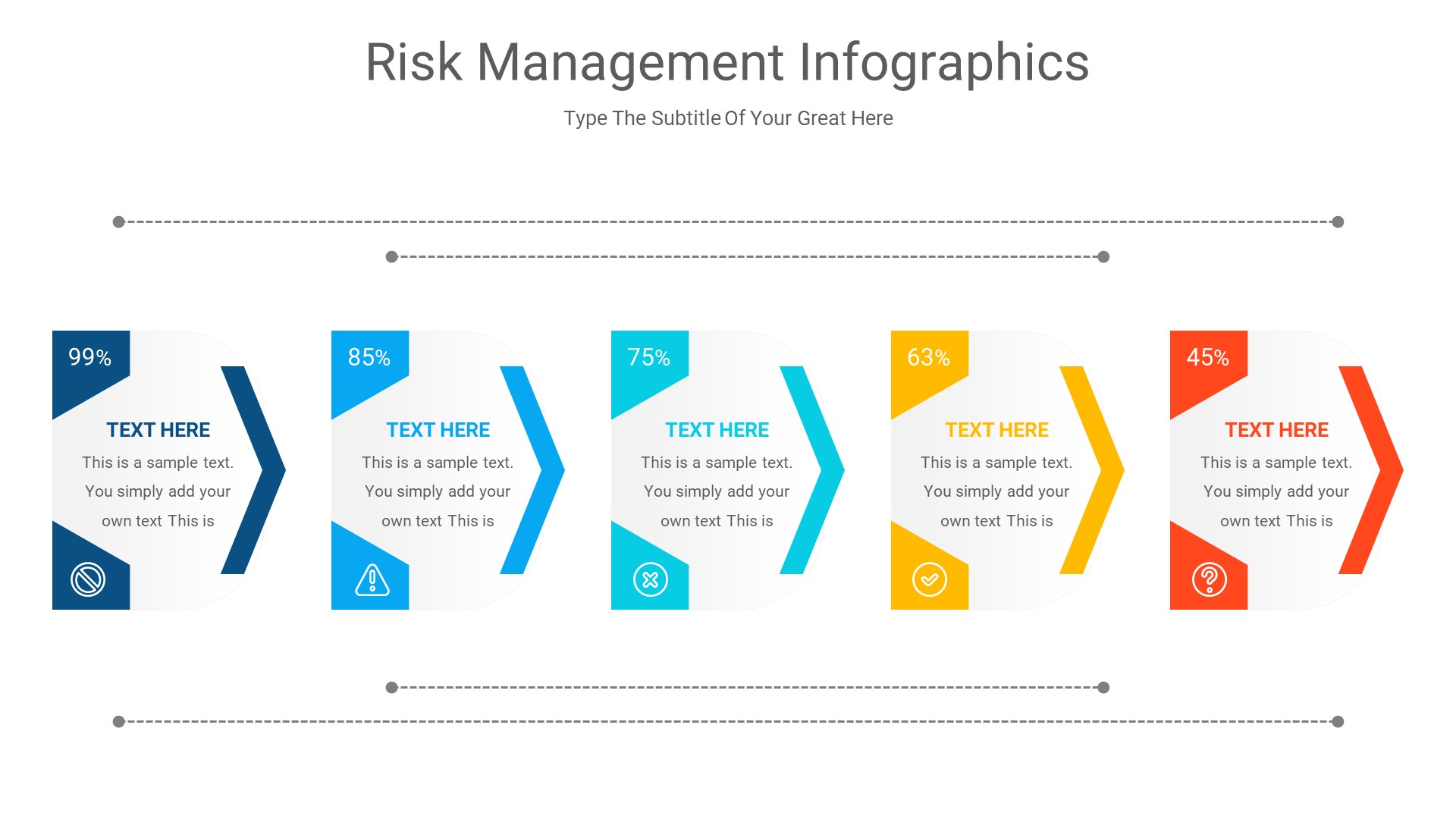 Risk Management Keynote Infographics Slides, Presentation Templates