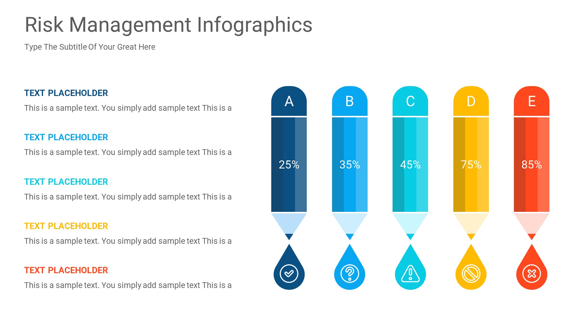 Risk Management Keynote Infographics Slides, Presentation Templates
