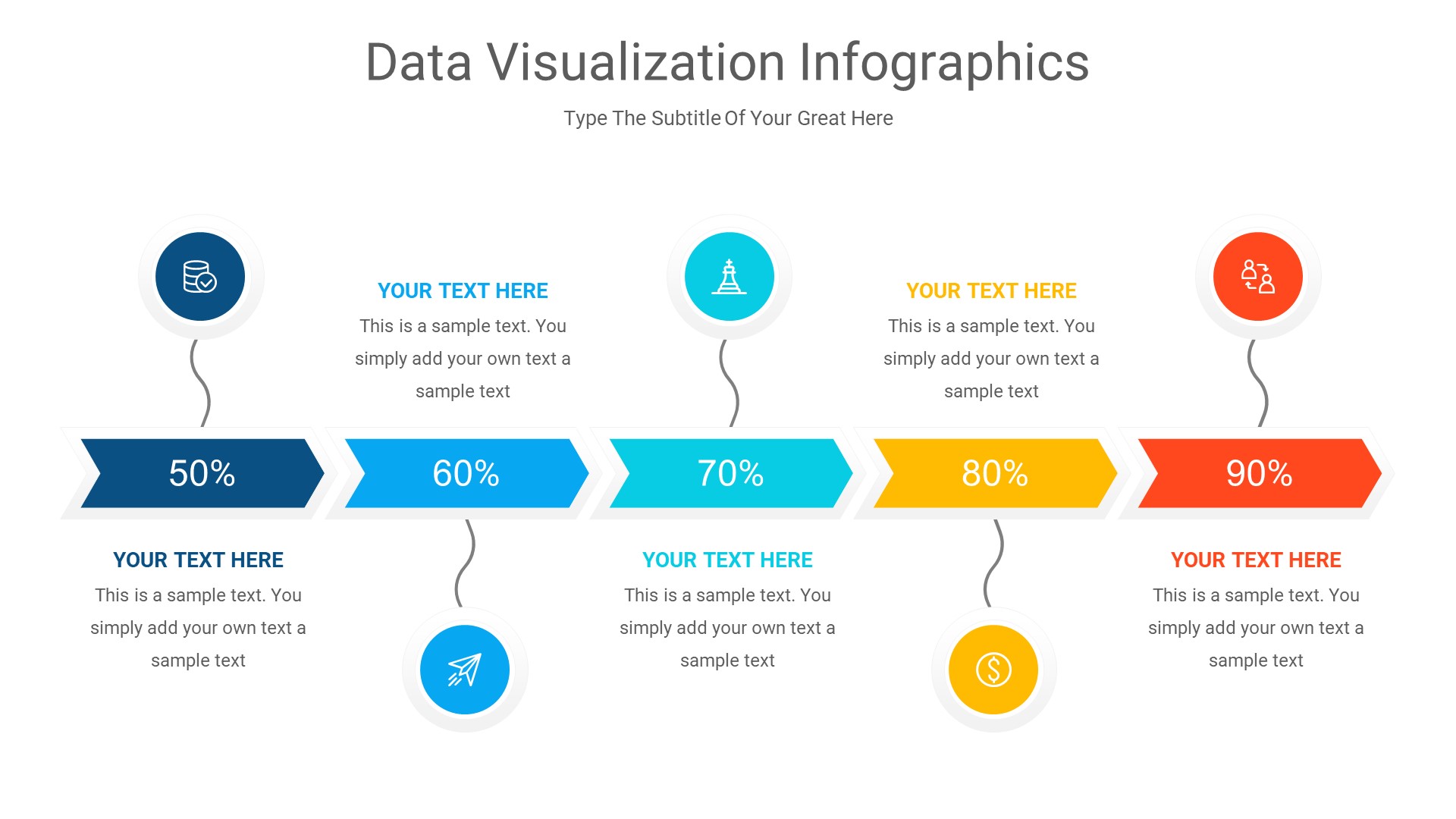 Data Visualization Keynote Infographics Slides, Presentation Templates