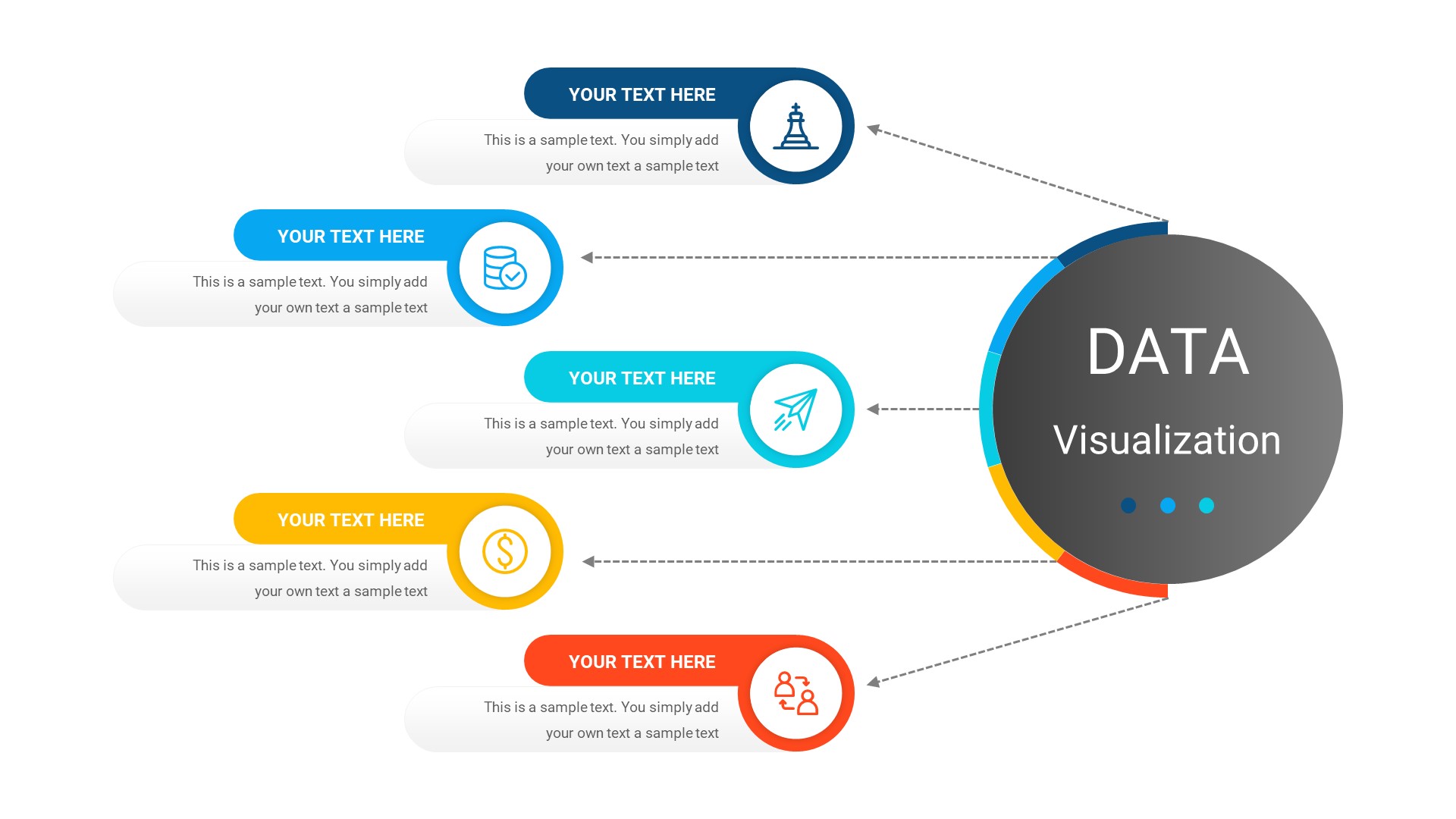 Data Visualization Keynote Infographics Slides, Presentation Templates