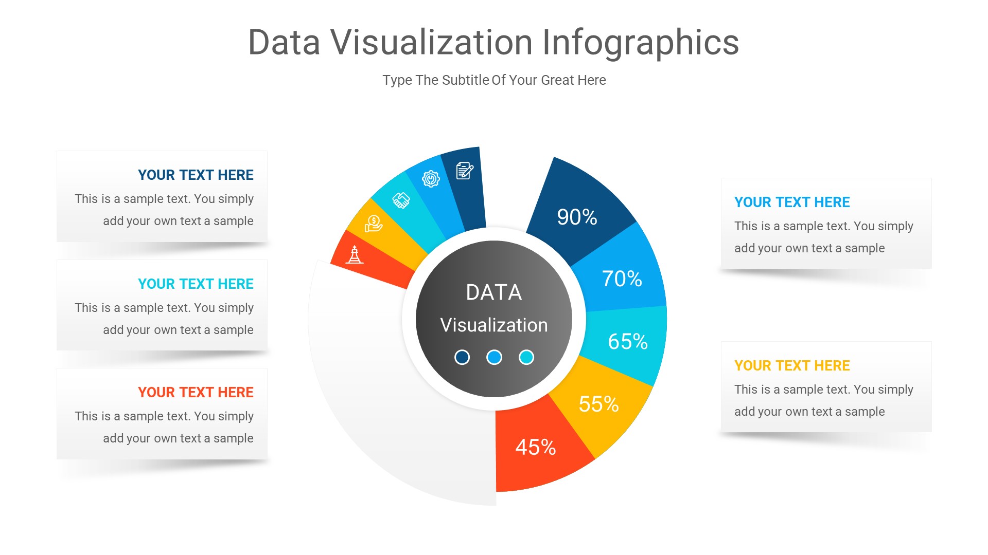 Data Visualization Keynote Infographics Slides, Presentation Templates