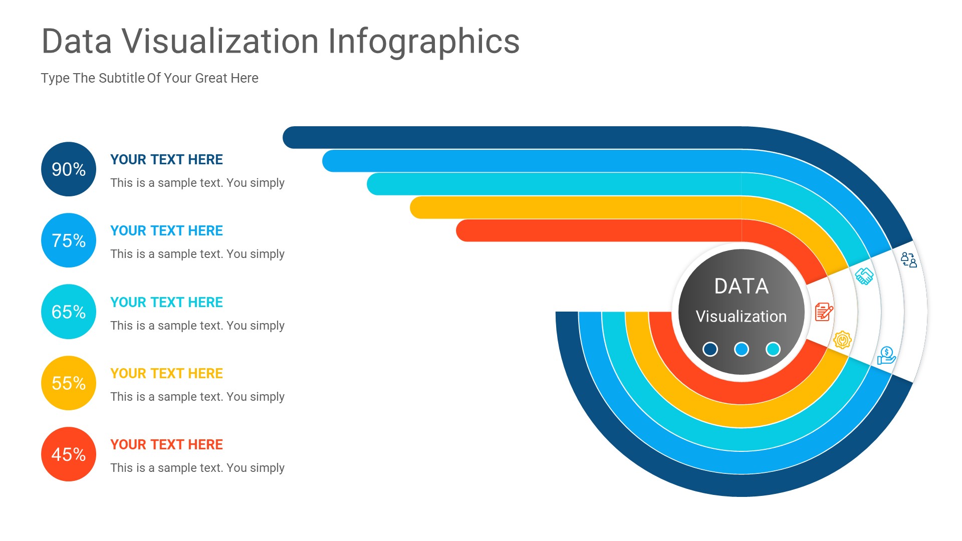 Data Visualization Keynote Infographics Slides, Presentation Templates