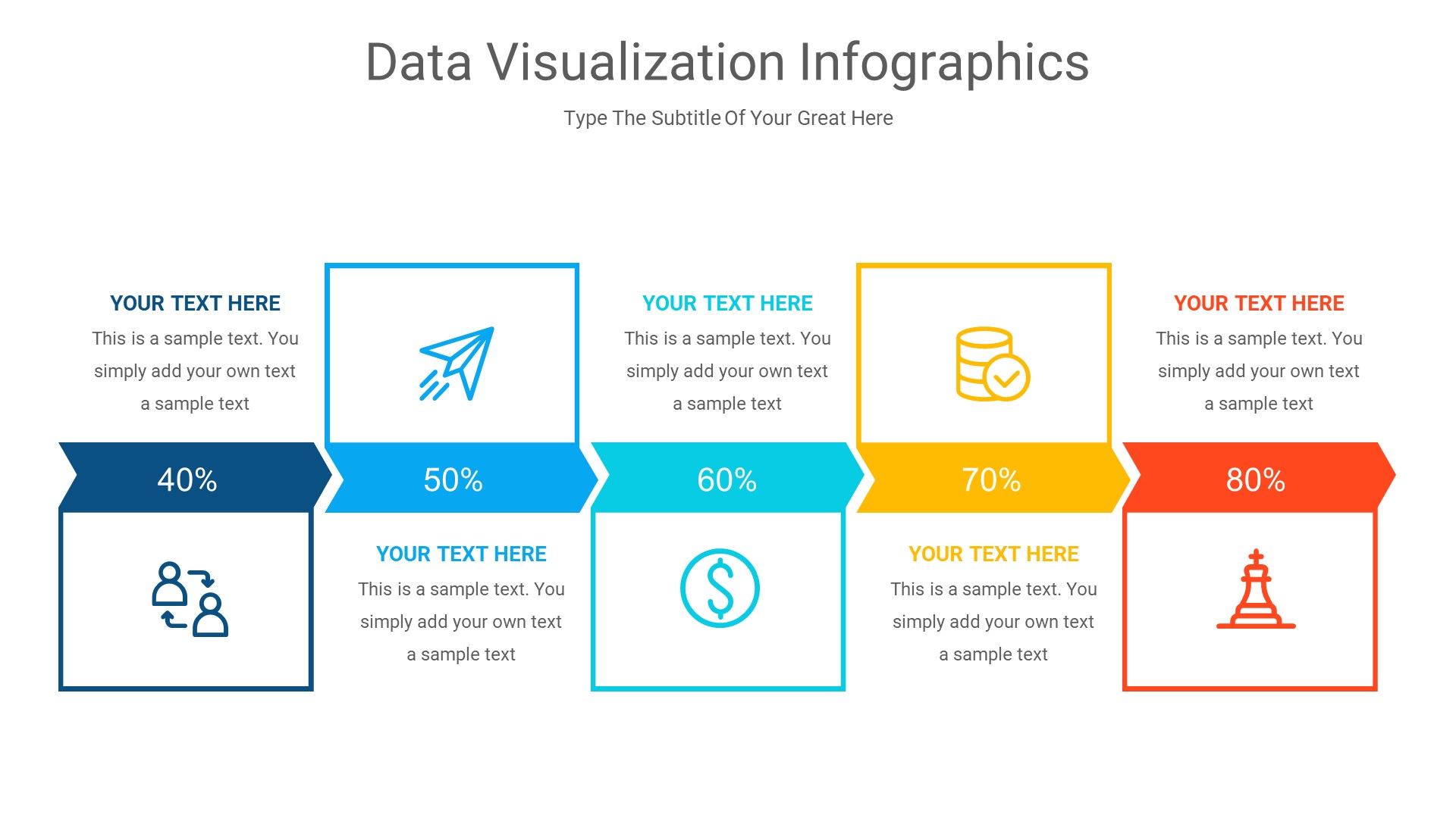 Data Visualization Keynote Infographics Slides, Presentation Templates