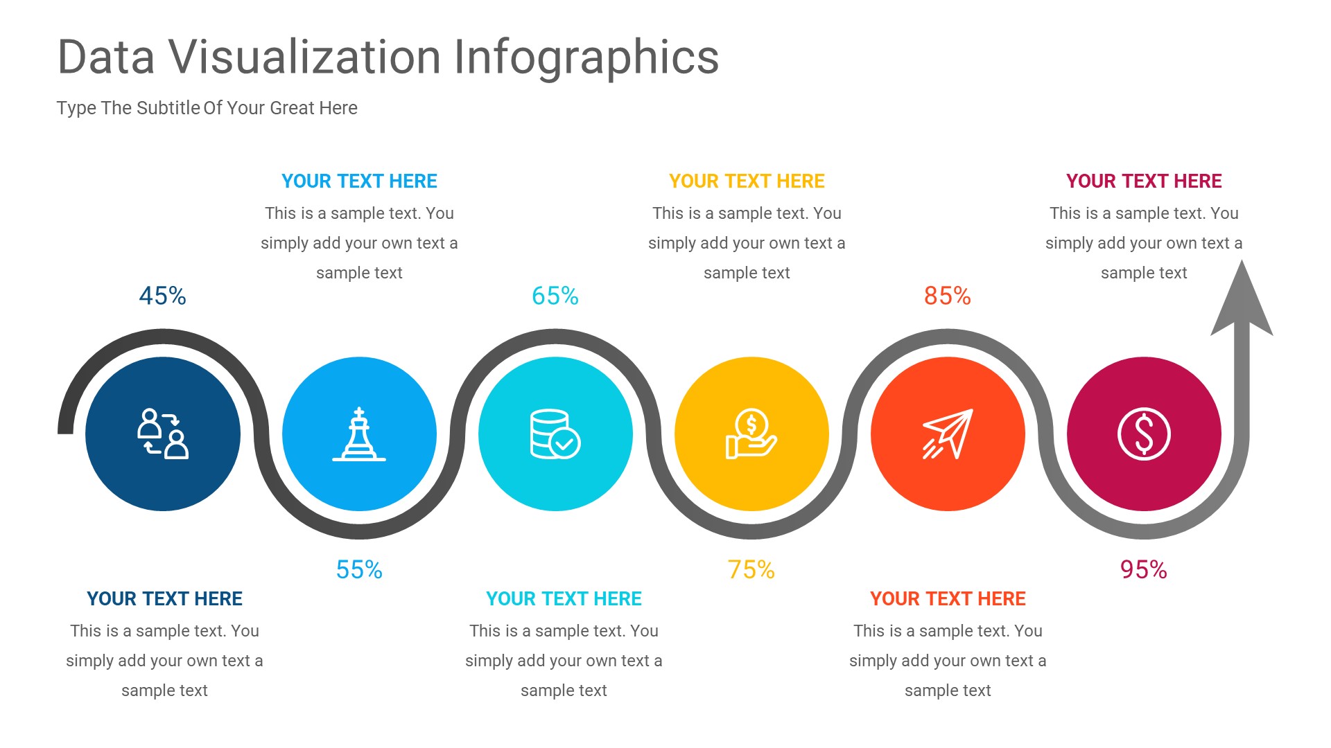 Data Visualization Keynote Infographics Slides, Presentation Templates