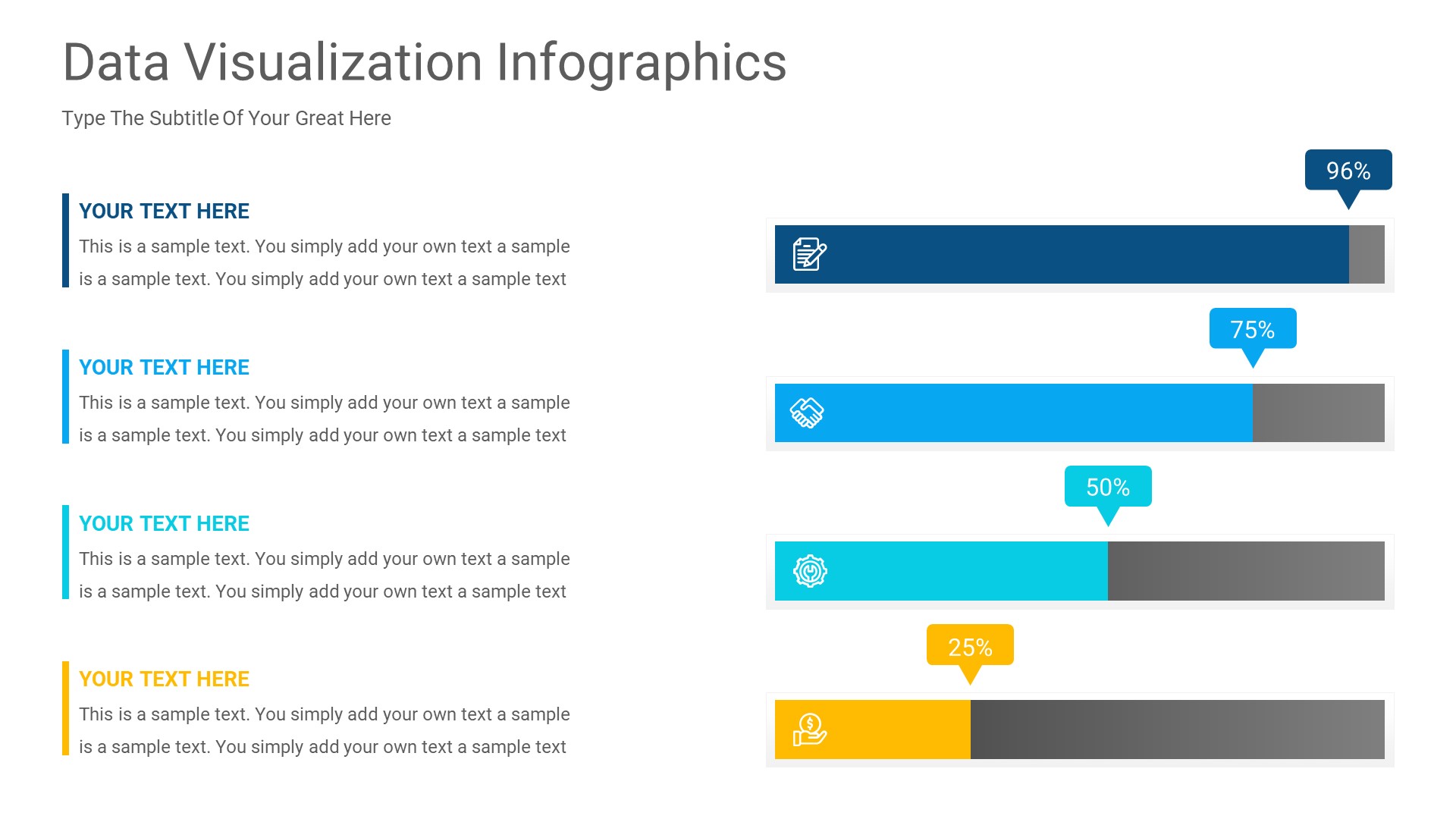 Data Visualization Keynote Infographics Slides, Presentation Templates