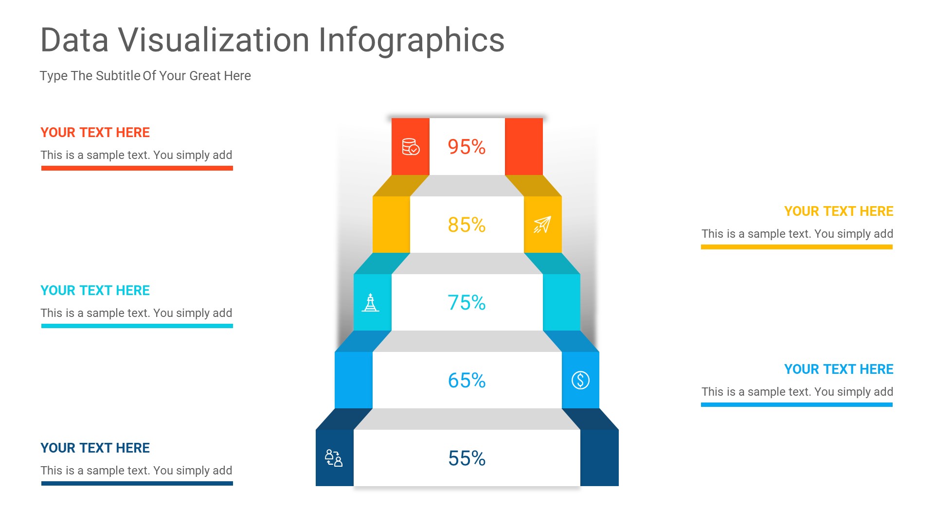 Data Visualization Keynote Infographics Slides, Presentation Templates