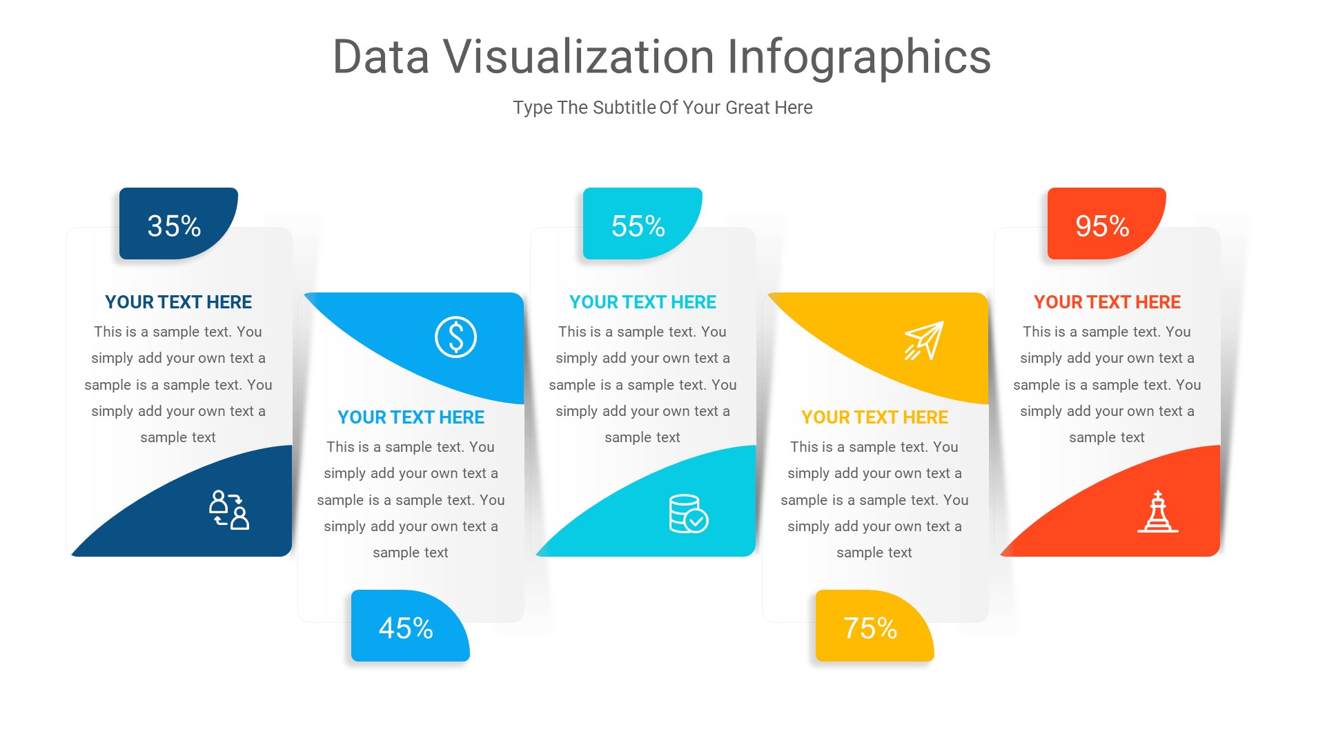 Data Visualization Keynote Infographics Slides, Presentation Templates