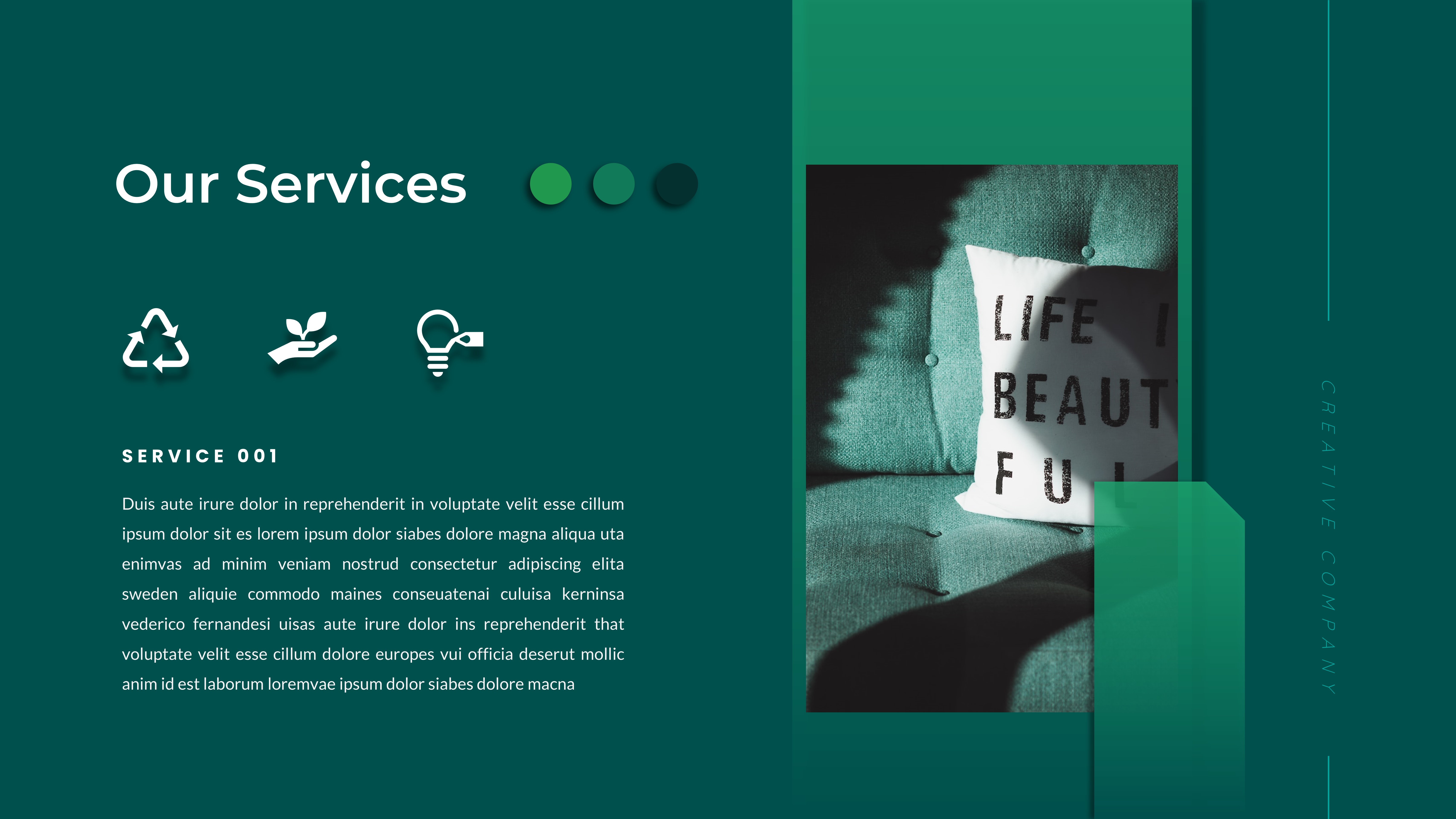 Ecco – Creative Business Powerpoint Template, Presentation Templates