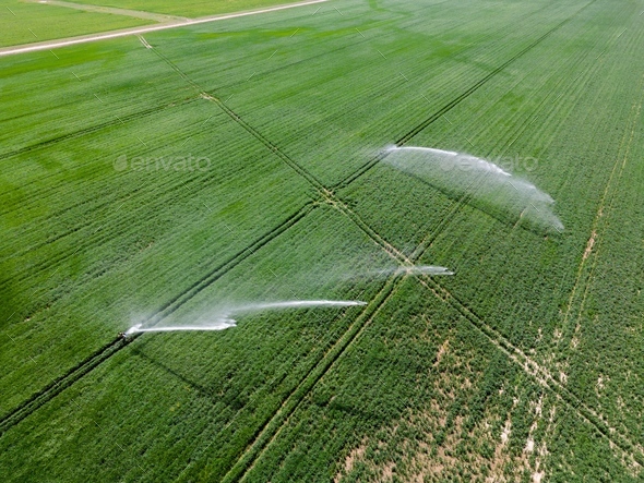 Rain Gun Sprinklers Irrigation System Stock Photo by collab_media ...