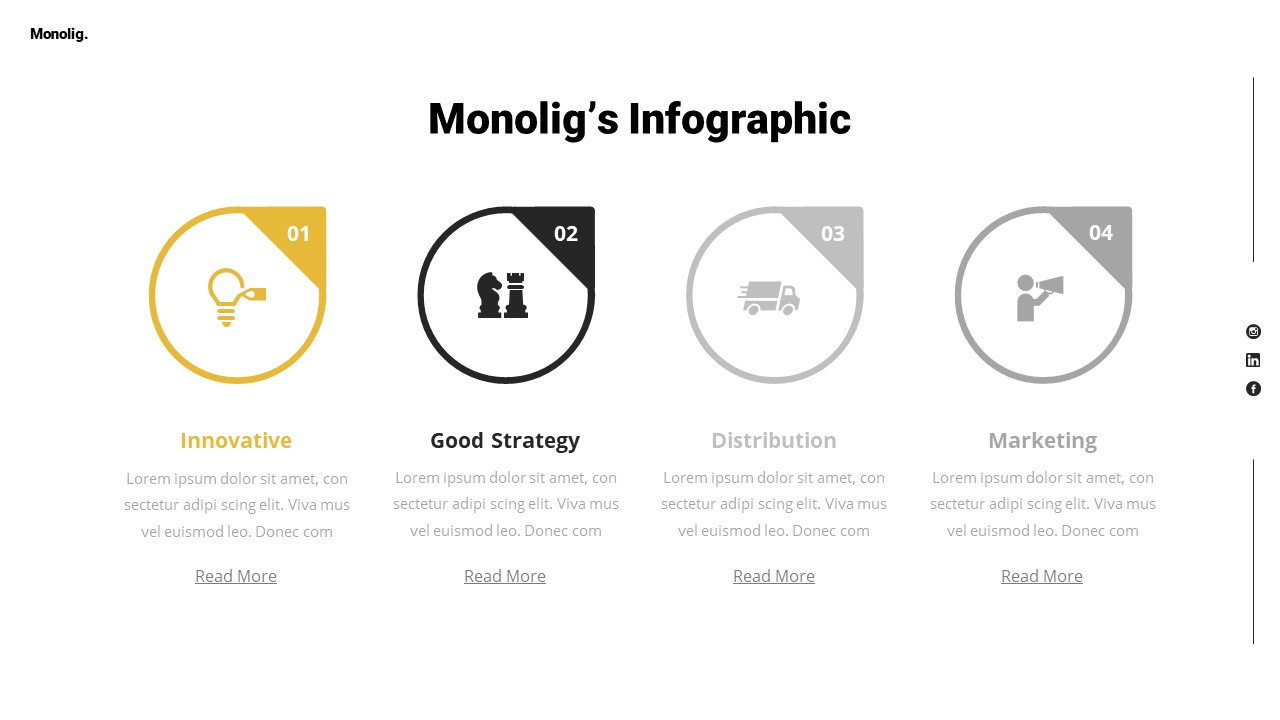 Monolig - Company Profile PowerPoint Template, Presentation Templates
