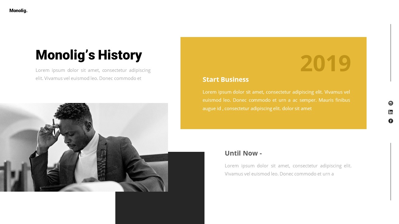 Monolig - Company Profile PowerPoint Template, Presentation Templates