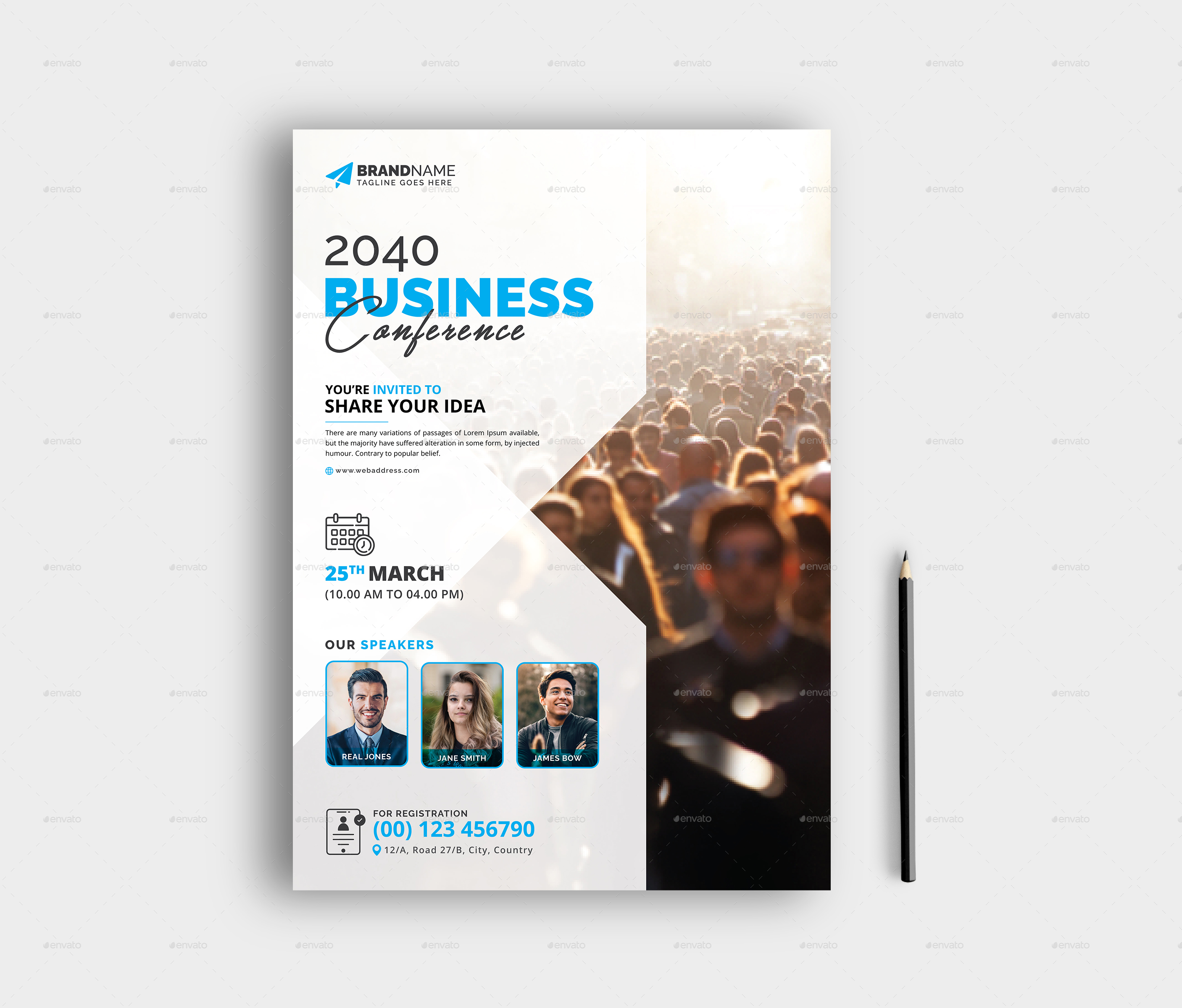 Conference Flyer, Print Templates | GraphicRiver