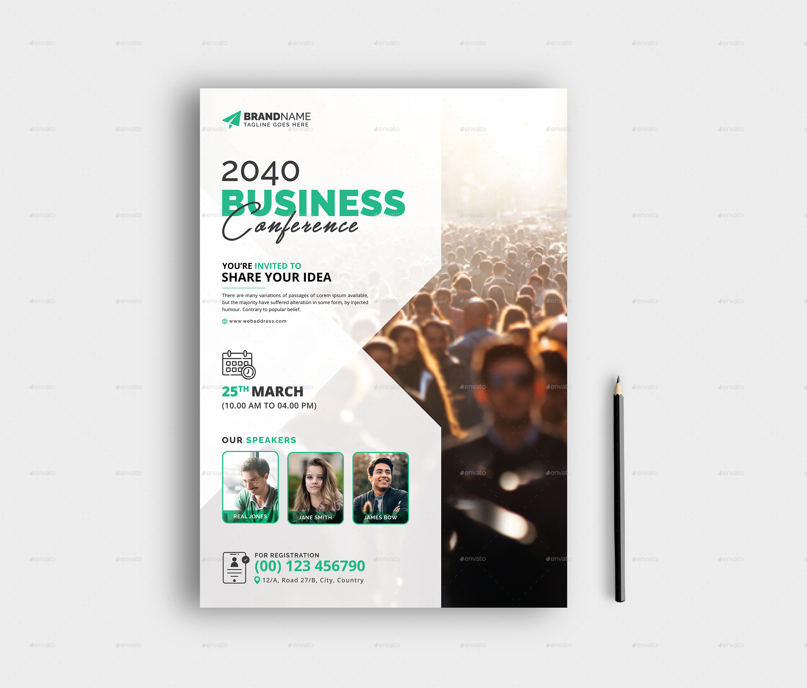 Conference Flyer, Print Templates | GraphicRiver