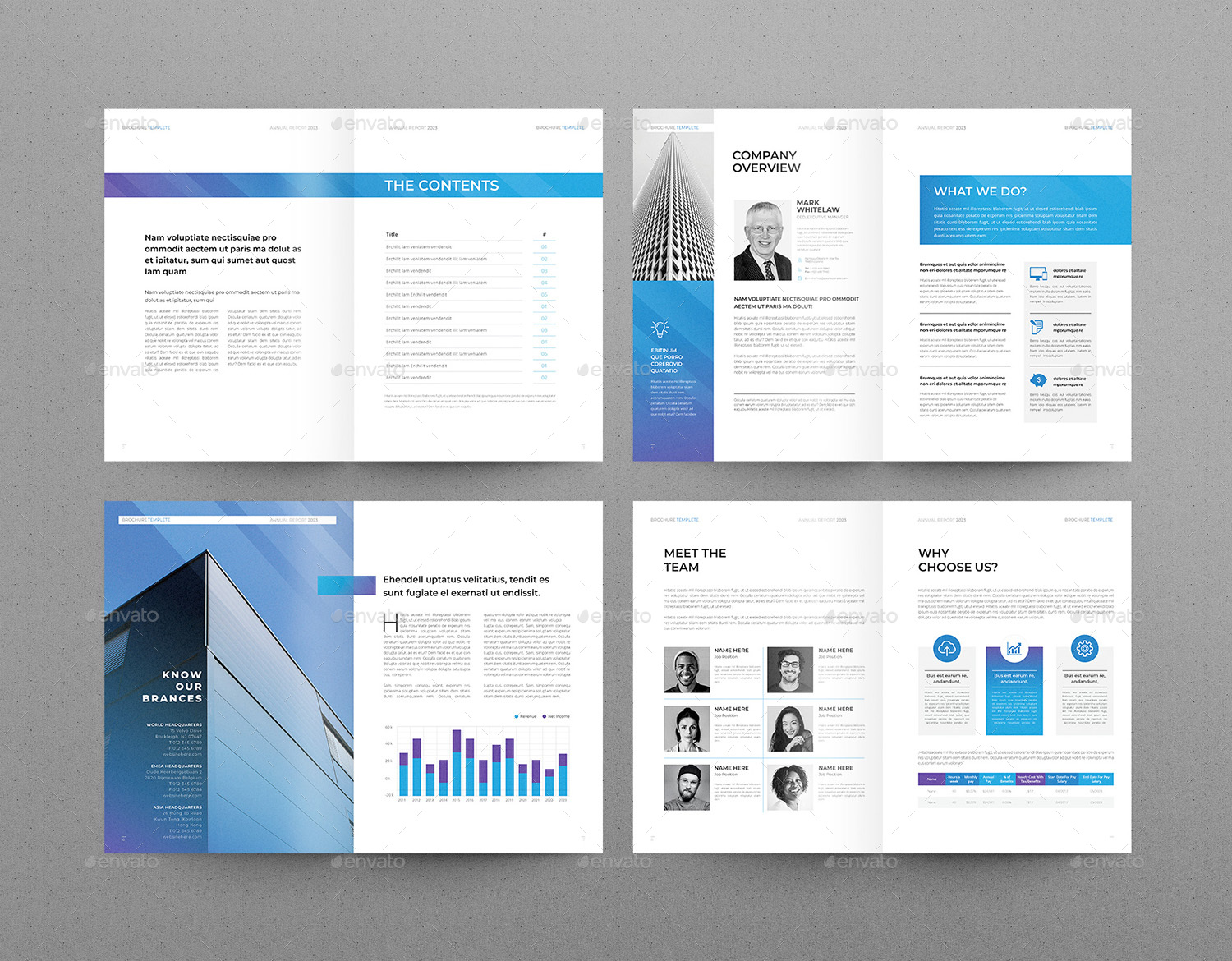 Annual Report 16 Pages | Docx | InDesign, Print Templates | GraphicRiver