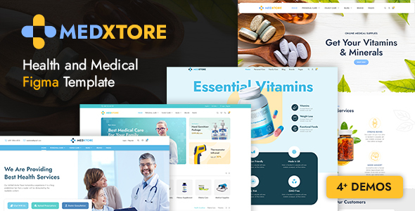 MedXtore - Health and Medical Figma Template by BZOTheme | ThemeForest