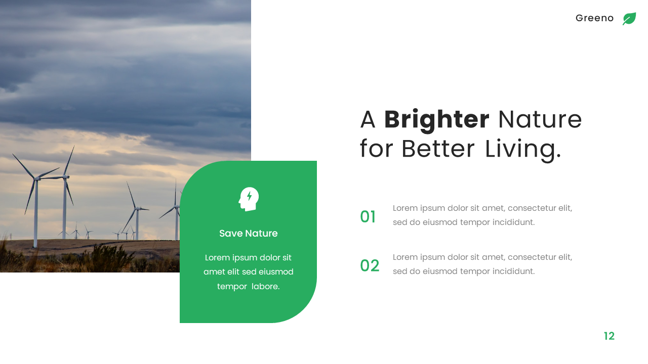 Greeno Nature Google Slides Template, Presentation Templates | GraphicRiver