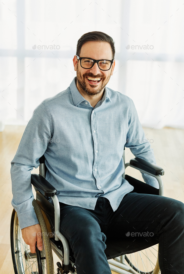 disability wheelchair disabled man handicap sitting handicapped health ...