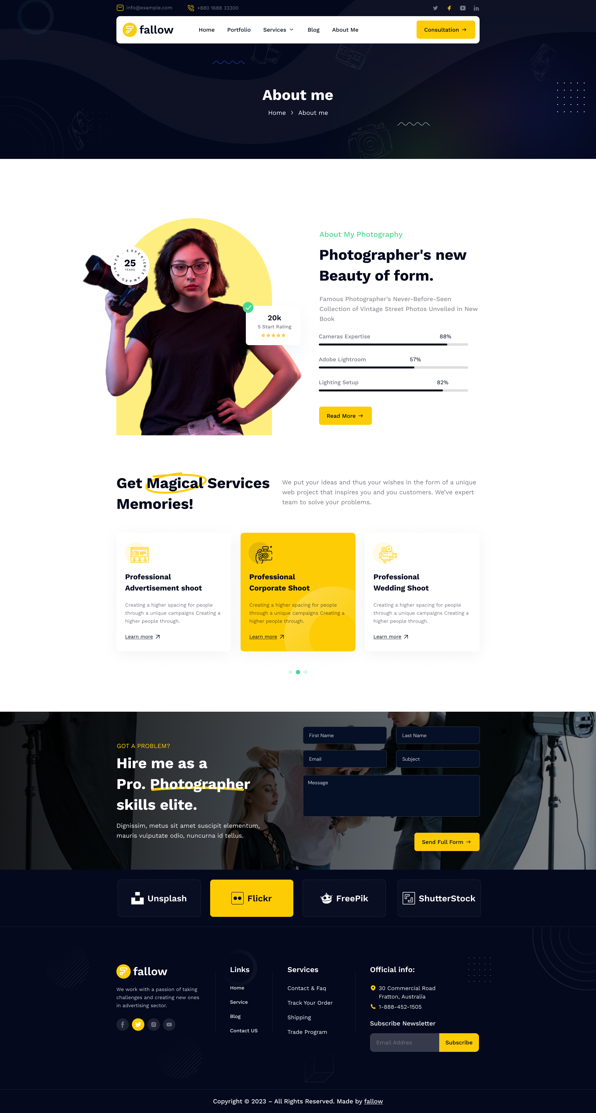Fallow - Personal Portfolio Figma UI Templates by QuomodoTheme ...