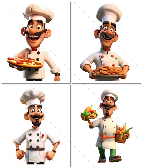 Adult Male Chef, Graphics | GraphicRiver