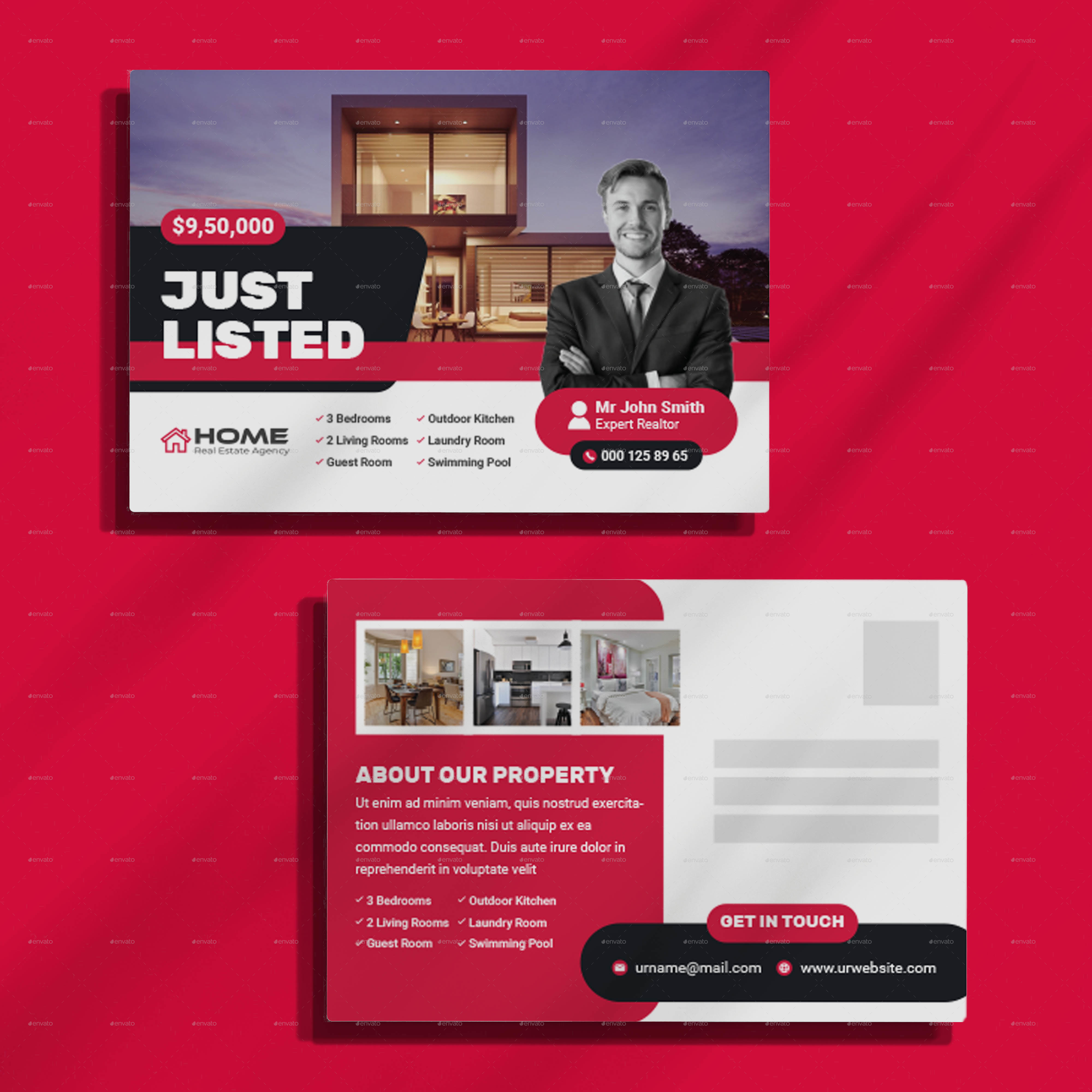 Real Estate Post Card, Print Templates | GraphicRiver